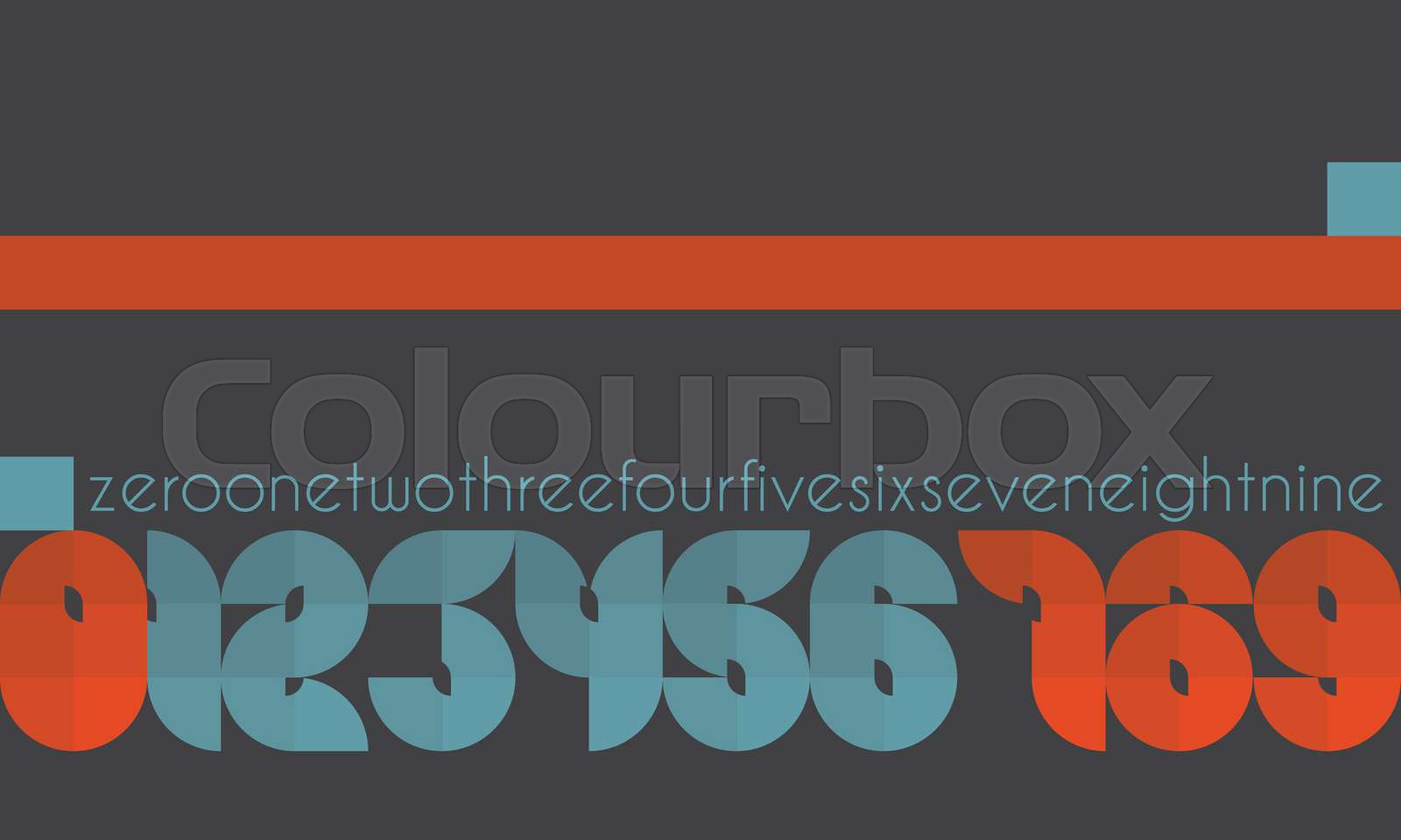 edge numbers | Stock vector | Colourbox