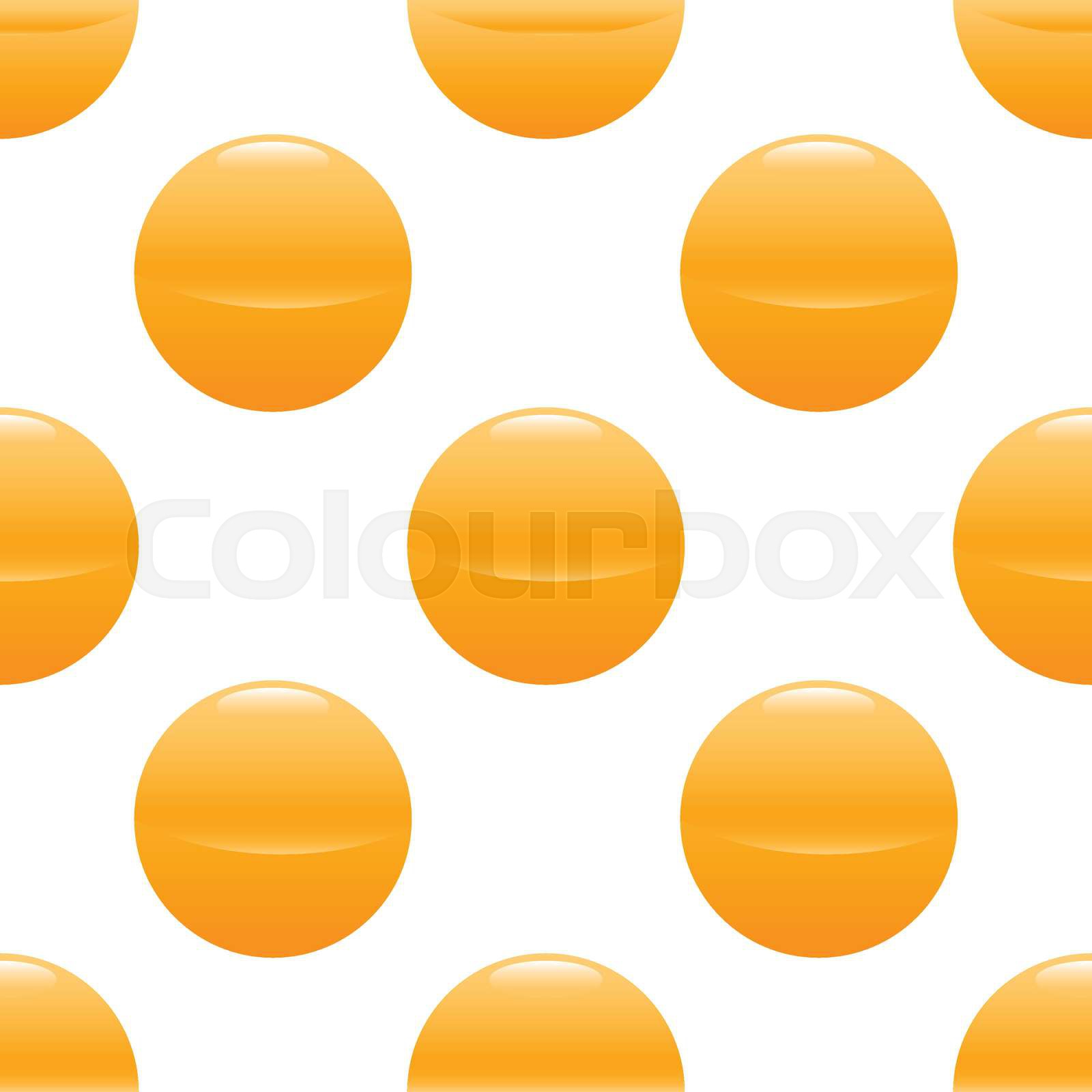 Yellow ball pattern | Stock vector | Colourbox