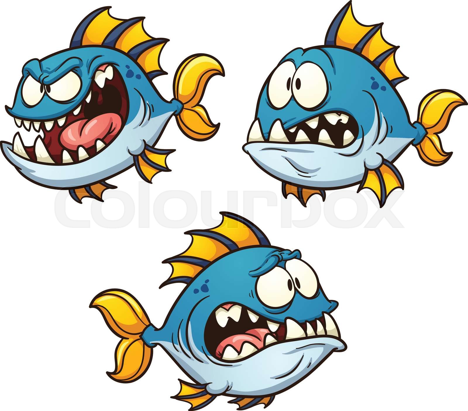 Big fat fish | Stock vector | Colourbox