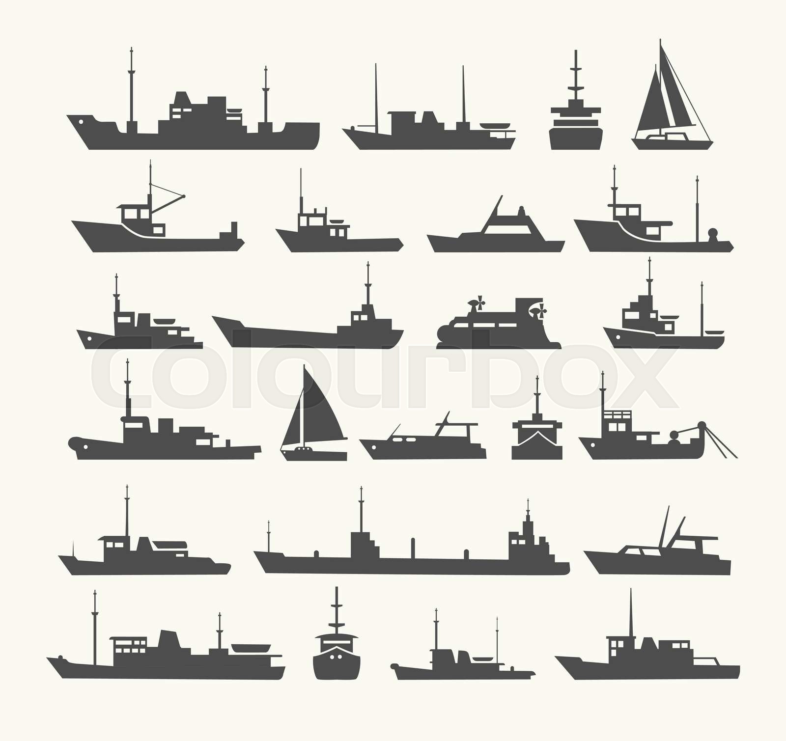 Ships set | Stock vector | Colourbox