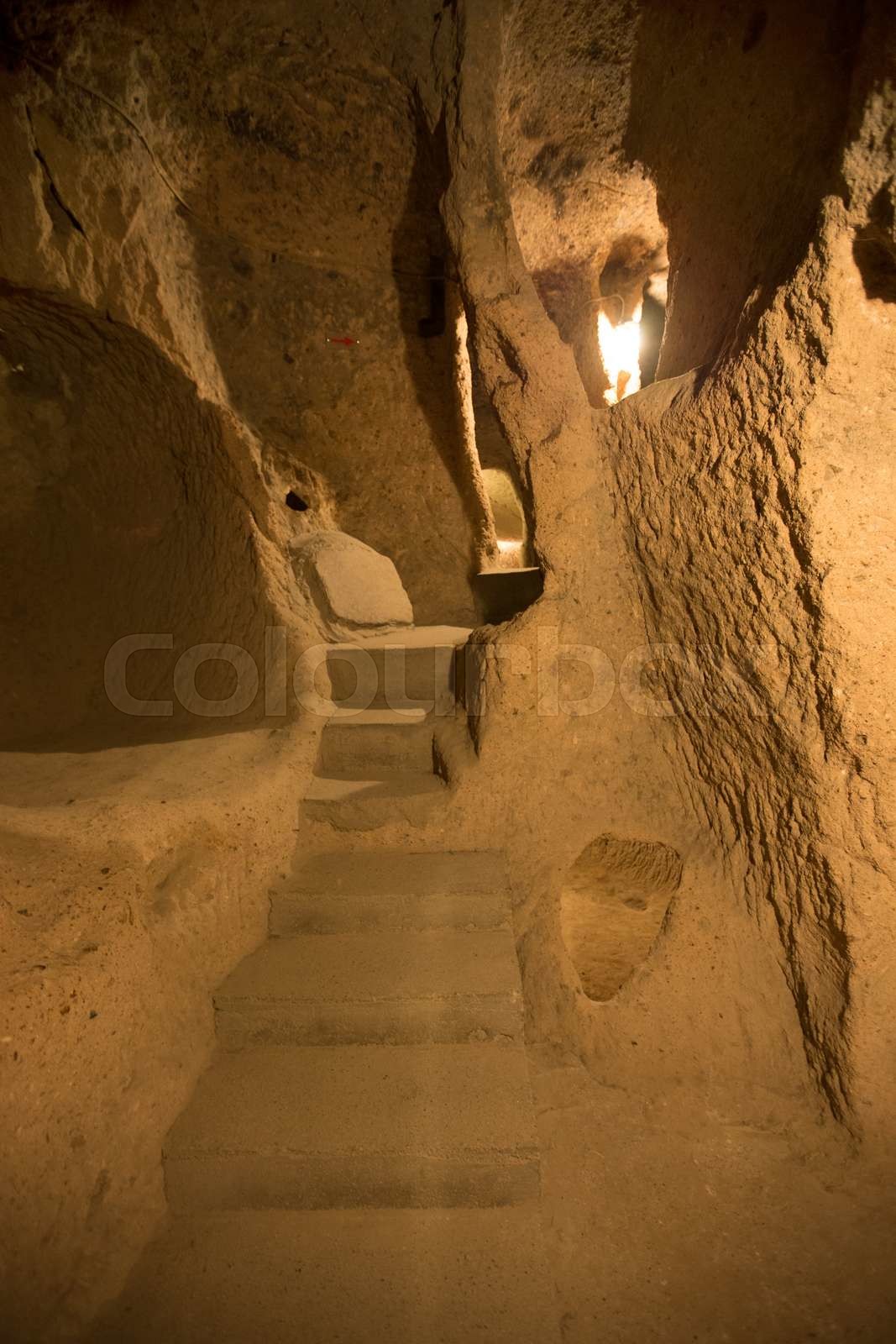 Derinkuyu cave city in Cappadocia Turkey | Stock image | Colourbox