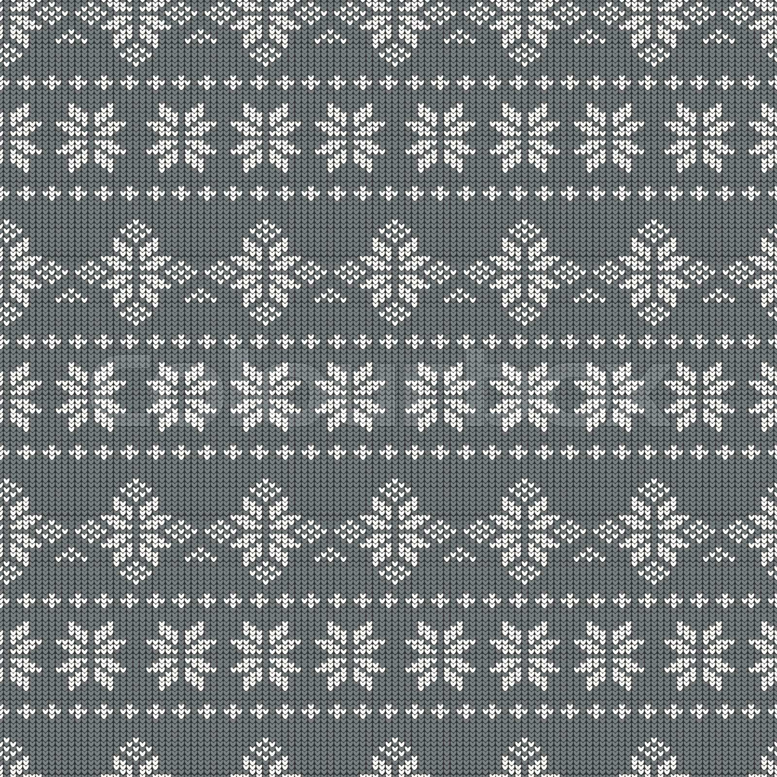 Knitting Pattern | Stock vector | Colourbox