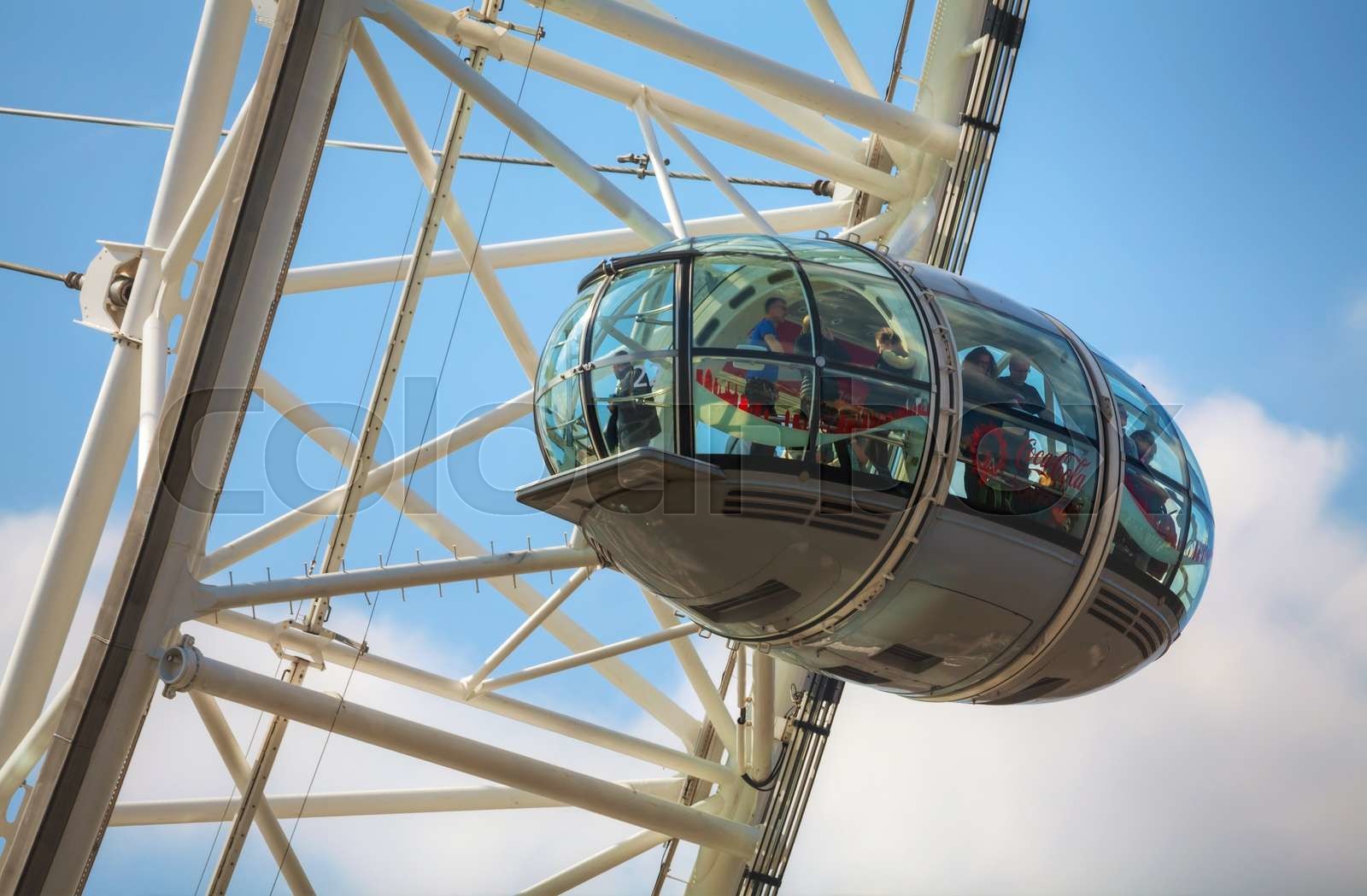 The London Eye Ferris wheel close up in London, UK | Stock image ...