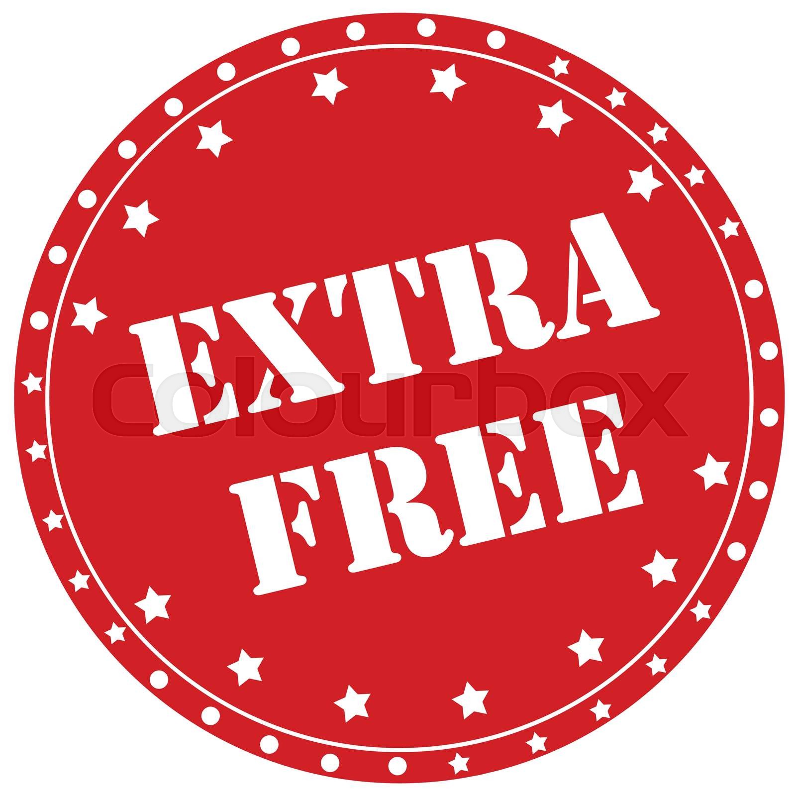 Extra Free-stamp | Stock vector | Colourbox