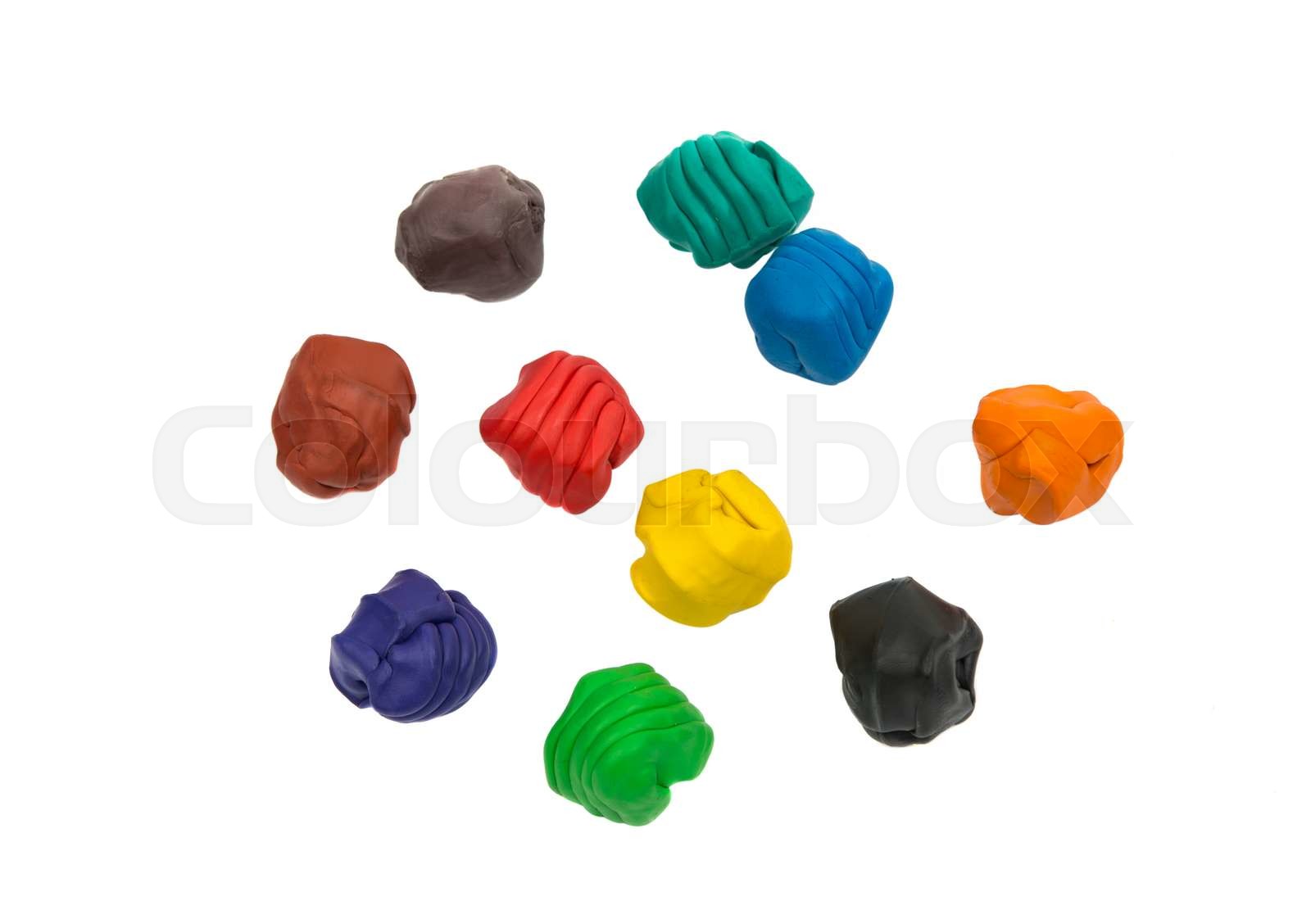 a modelling clay ball of different colors | Stock image | Colourbox