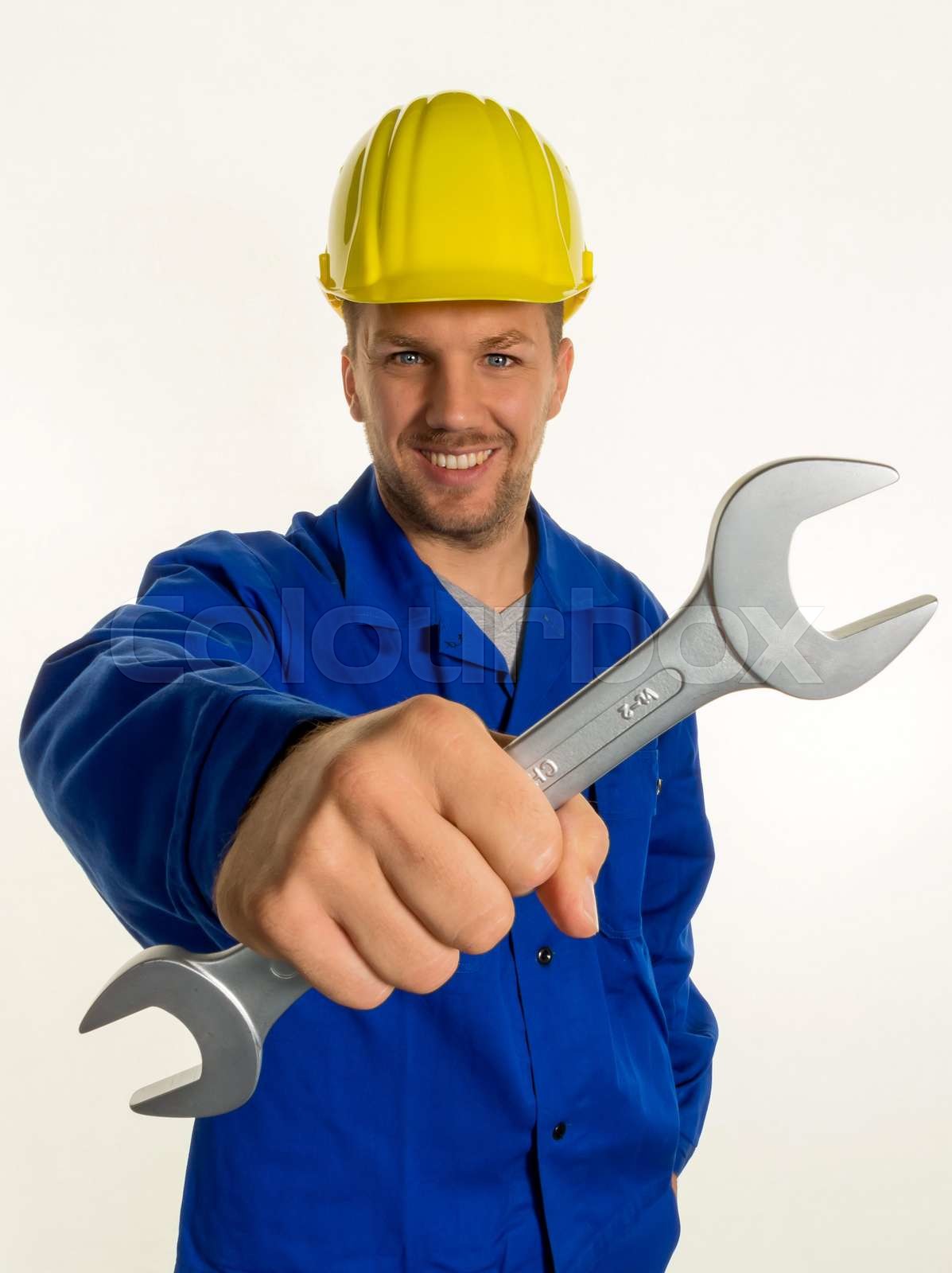 craftsman with tools | Stock image | Colourbox