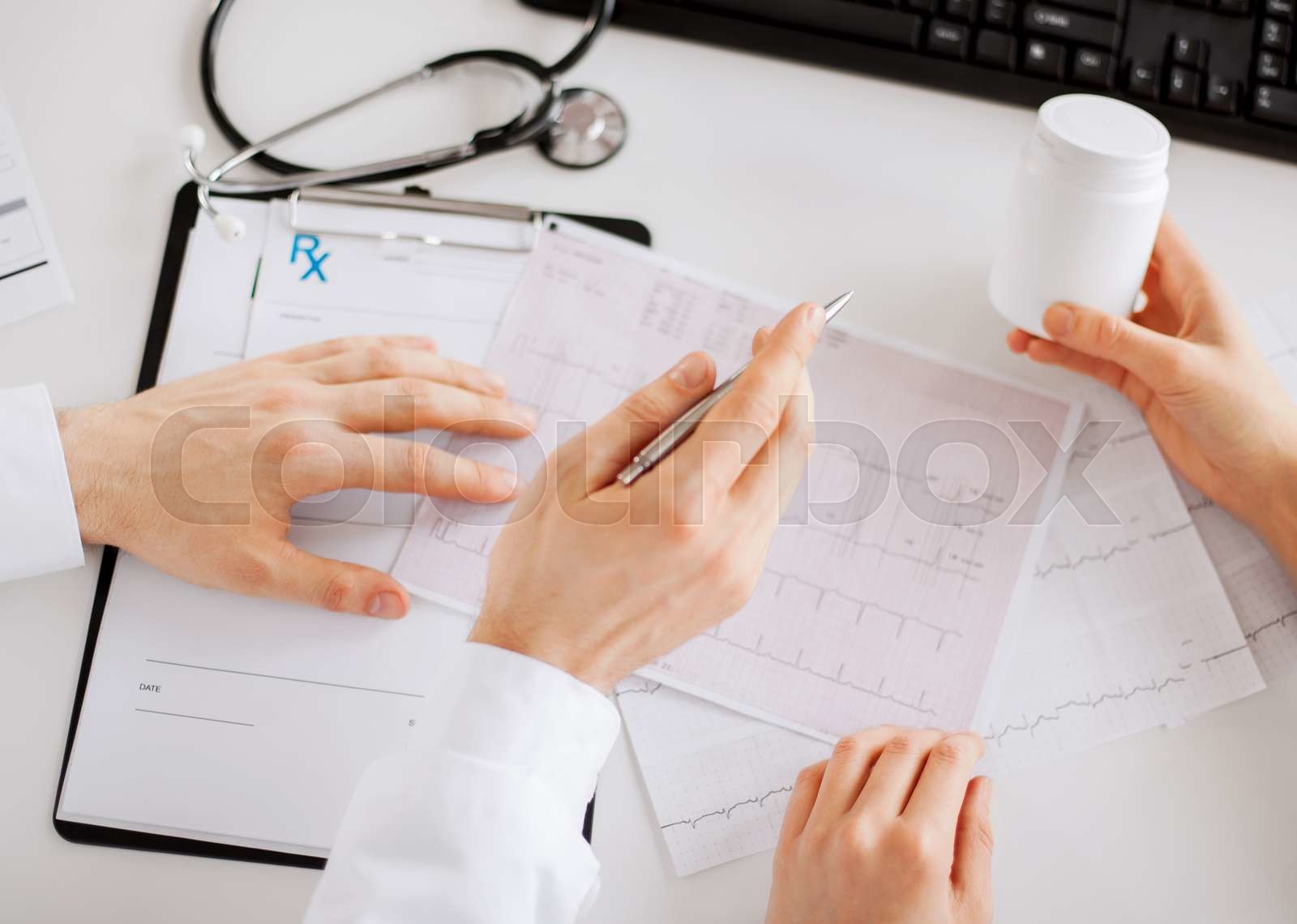 two doctors prescribing medication | Stock image | Colourbox