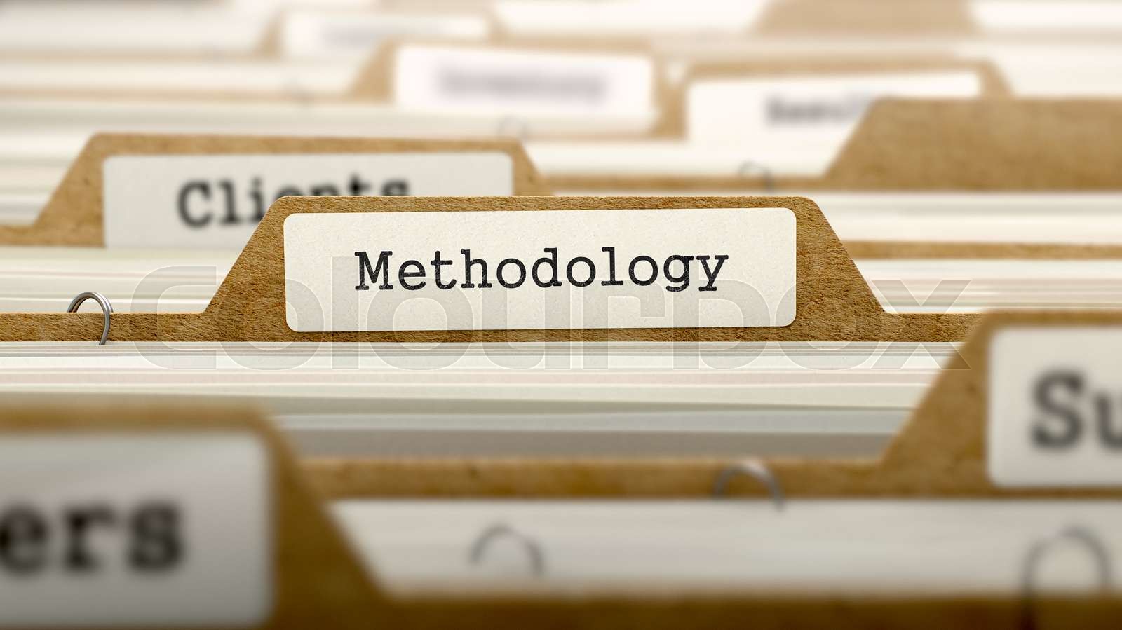 Methodology Concept with Word on Folder. | Stock image | Colourbox