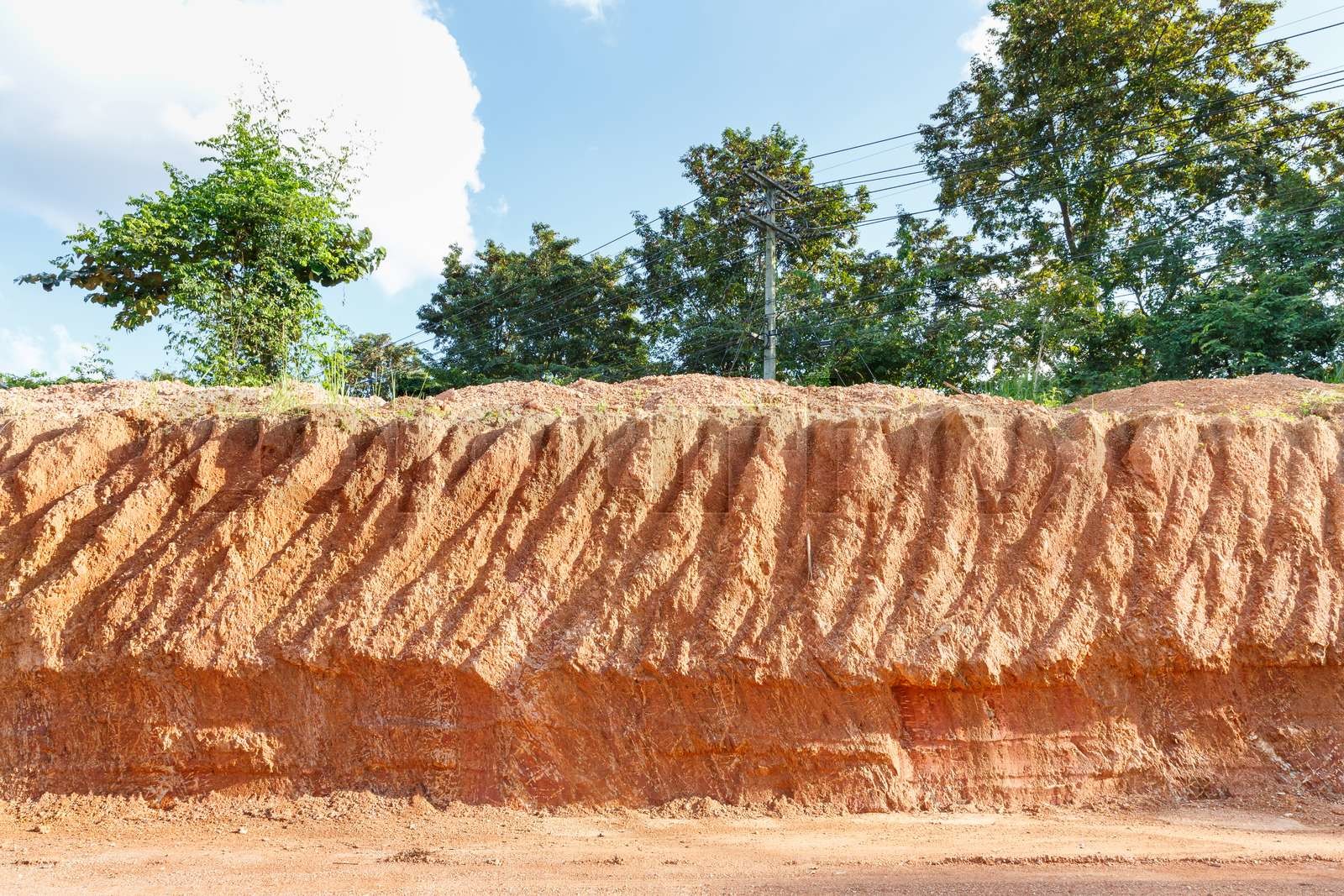 Lateritic soil cross section | Stock image | Colourbox