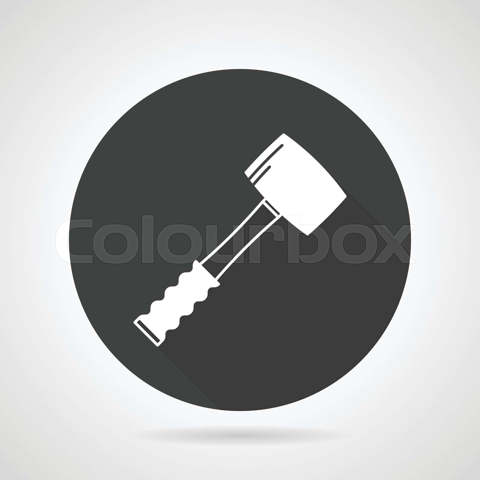 Hammer black vector icon | Stock vector | Colourbox