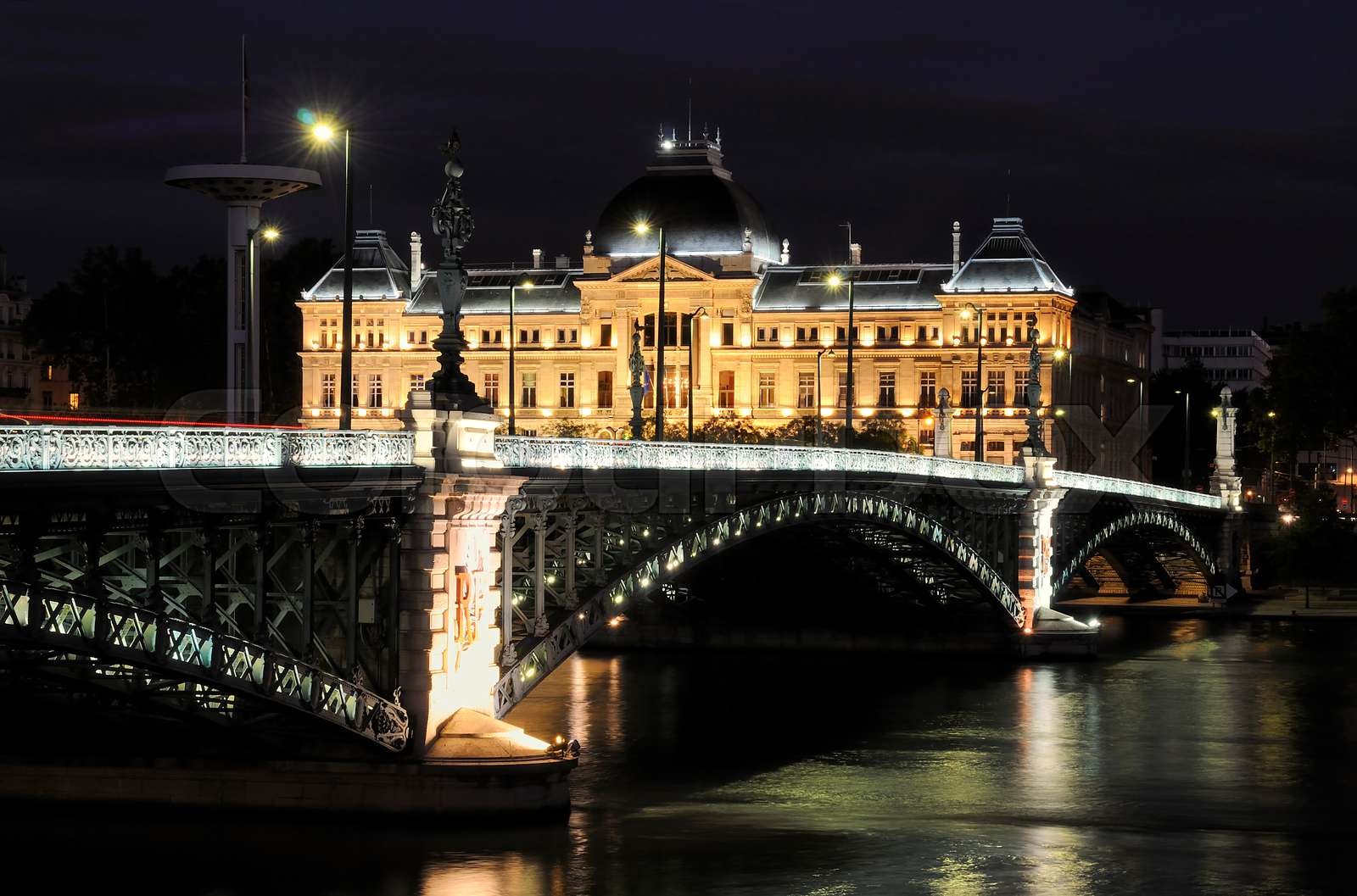 Lyon by night | Stock image | Colourbox