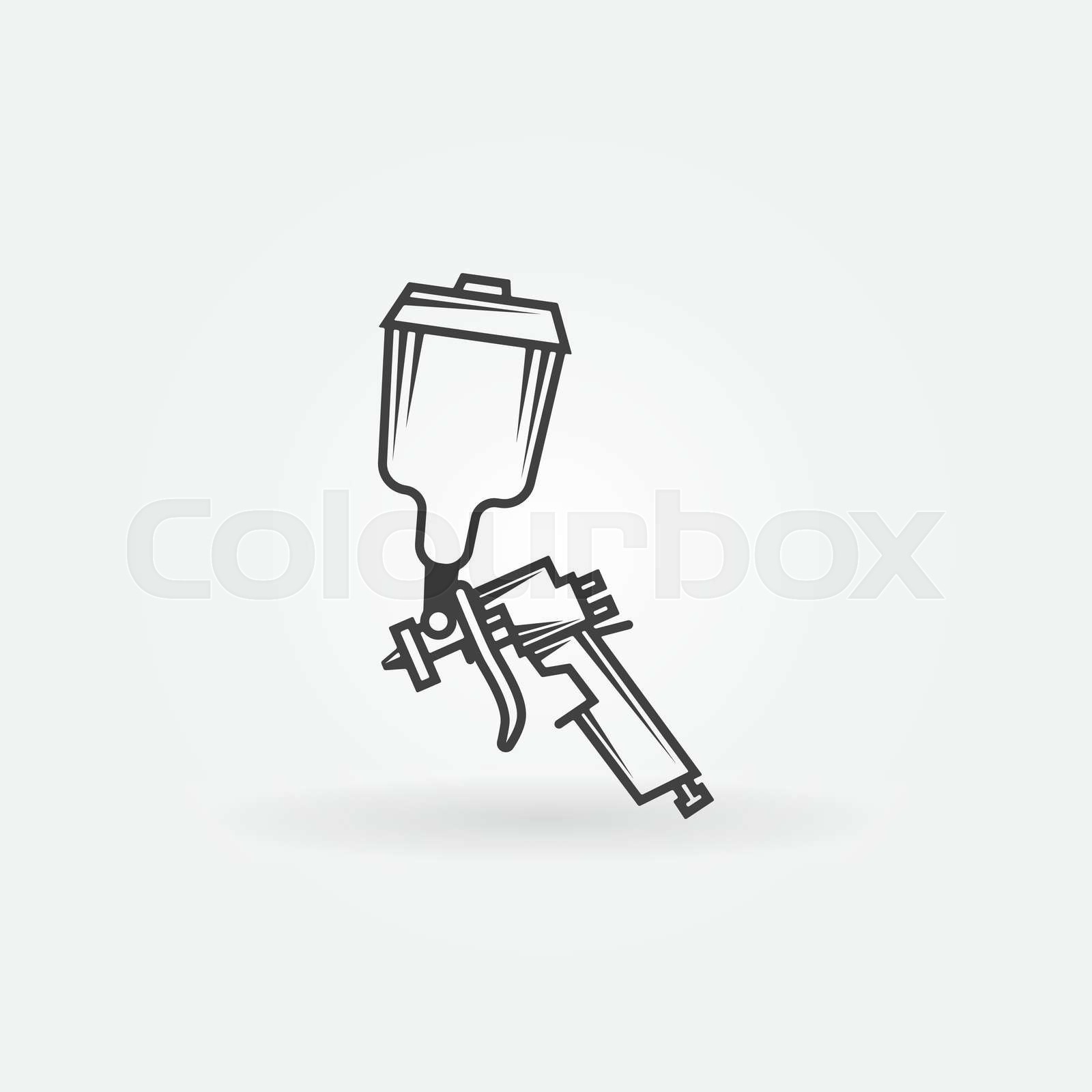 Spray gun logo | Stock vector | Colourbox