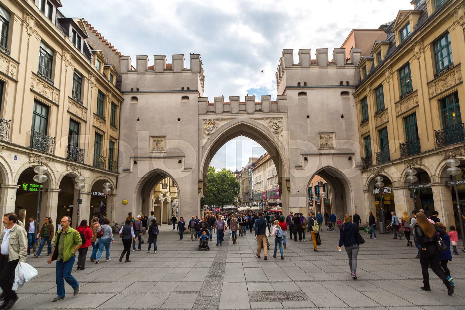 Gate Karlstor at Stachus in Munich | Stock image | Colourbox