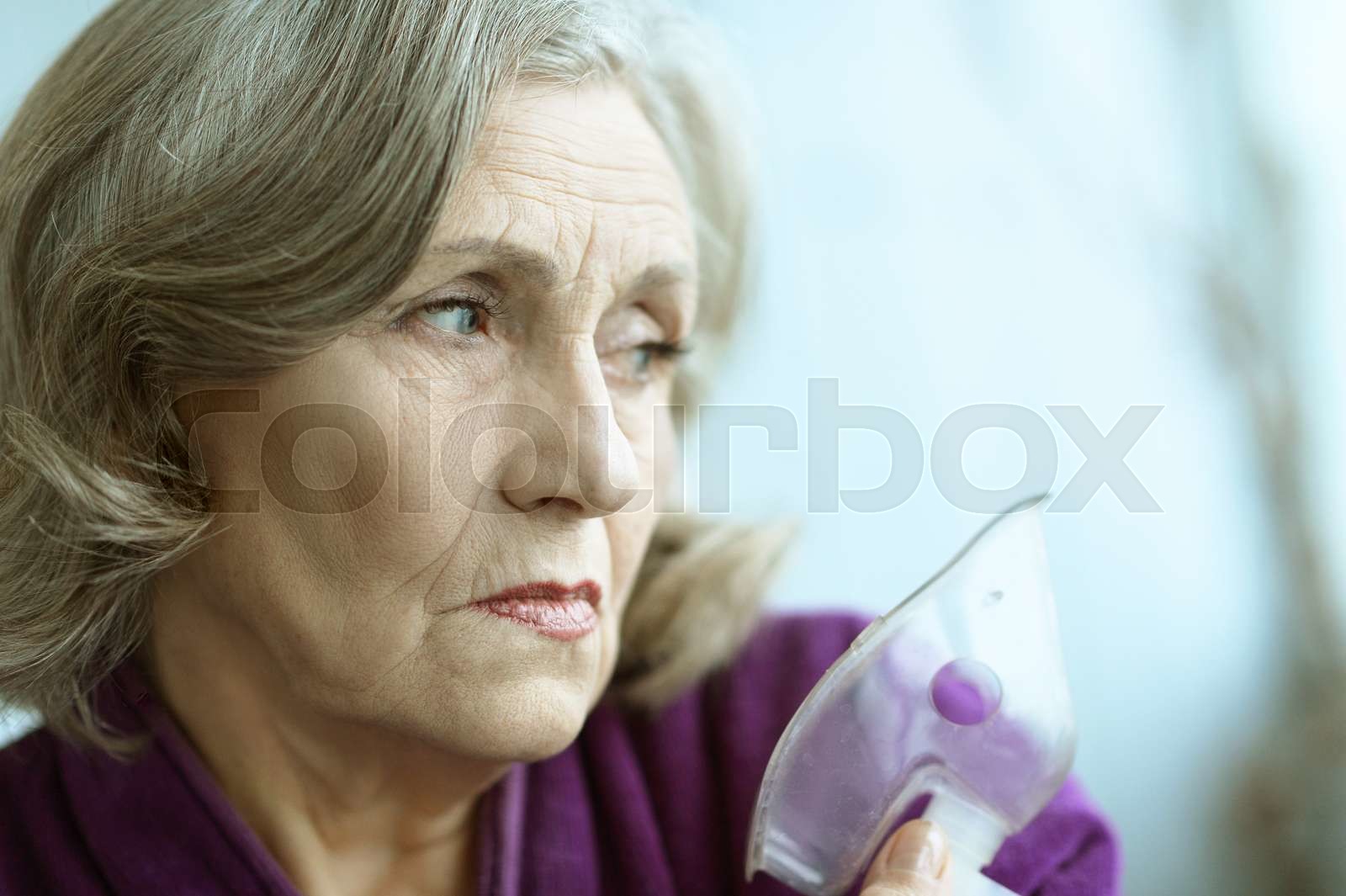 Woman Making Inhalation Stock Image Colourbox woman-making-inhalation-stock-image-colourbox
