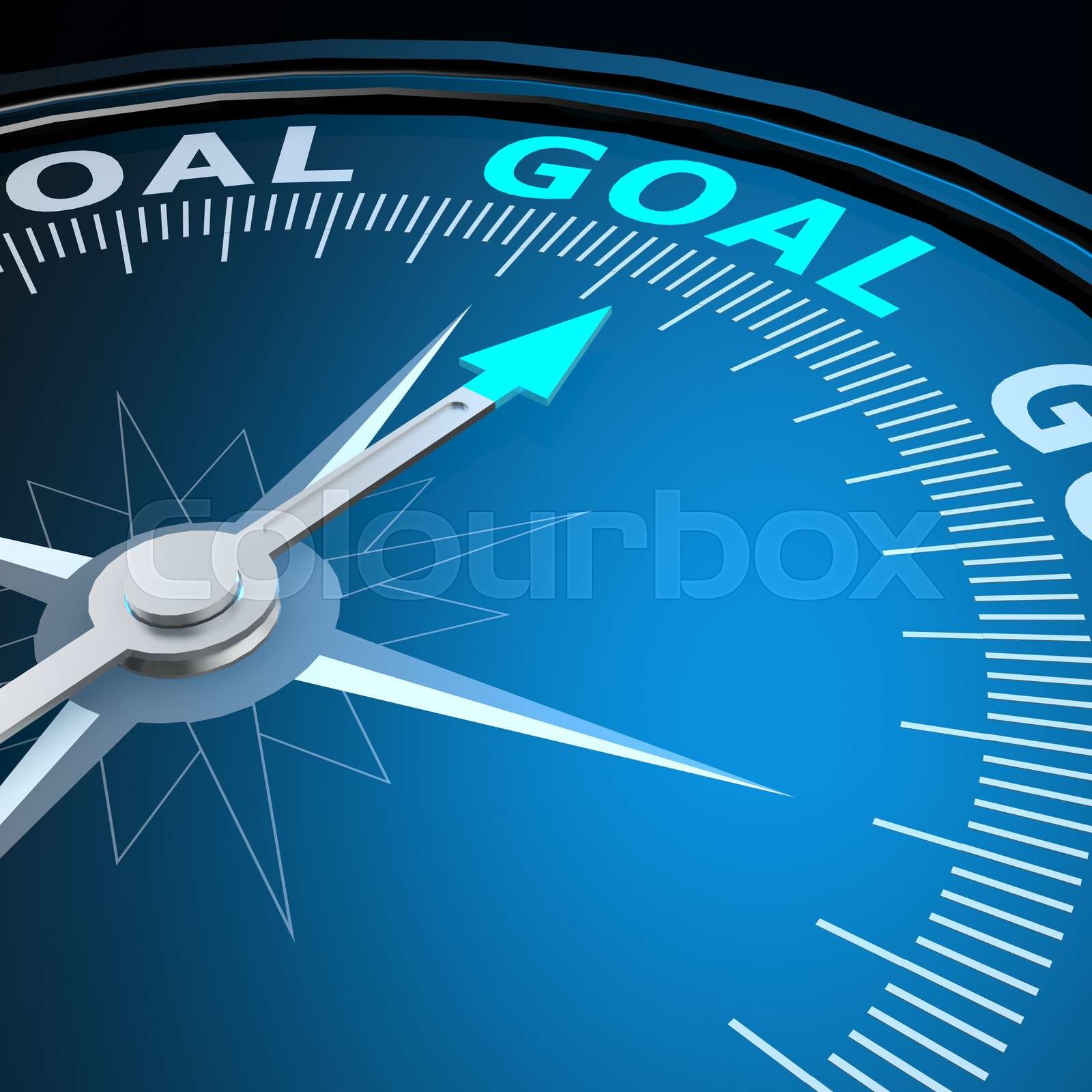 Goal word on compass | Stock image | Colourbox