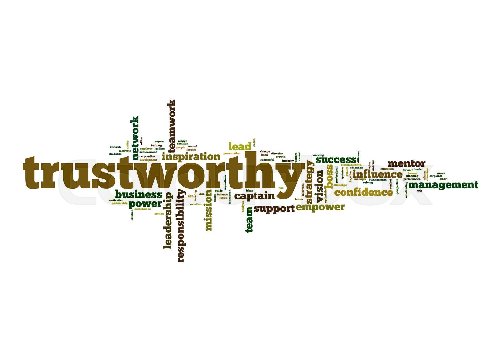 Trustworthy Word Cloud Stock Image Colourbox Trustworthy Word Cloud Stock Image Colourbox