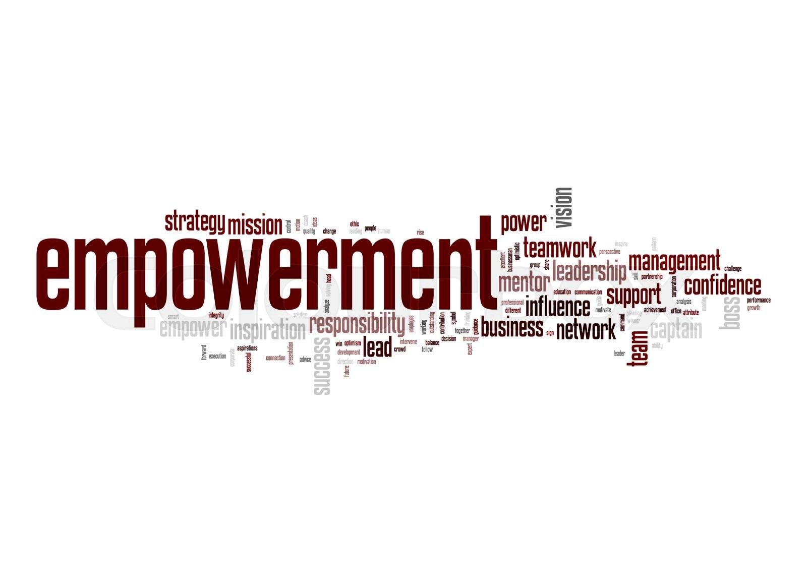 Empowerment word cloud | Stock image | Colourbox