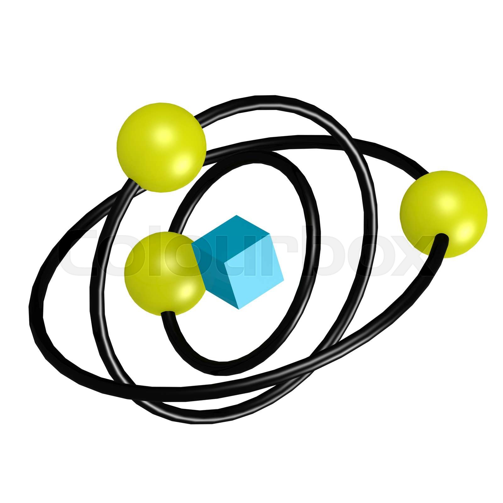 Atom Structure Stock Image Colourbox