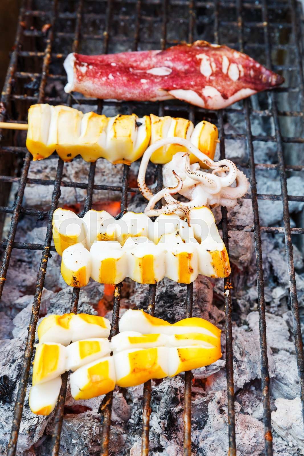 Squid barbeque | Stock image | Colourbox