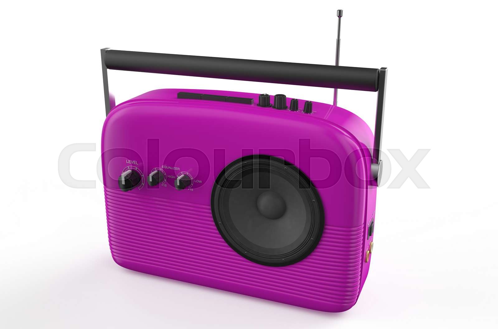 purple radio | Stock image | Colourbox