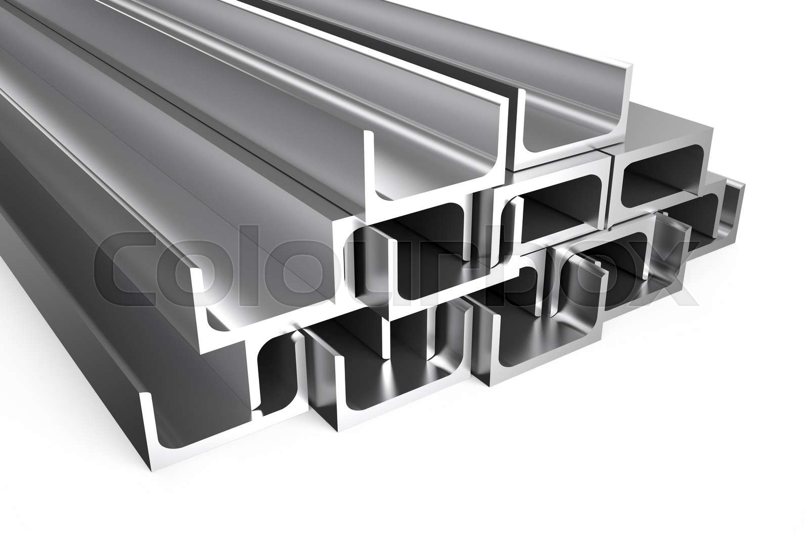 rolled metal U-bar | Stock image | Colourbox