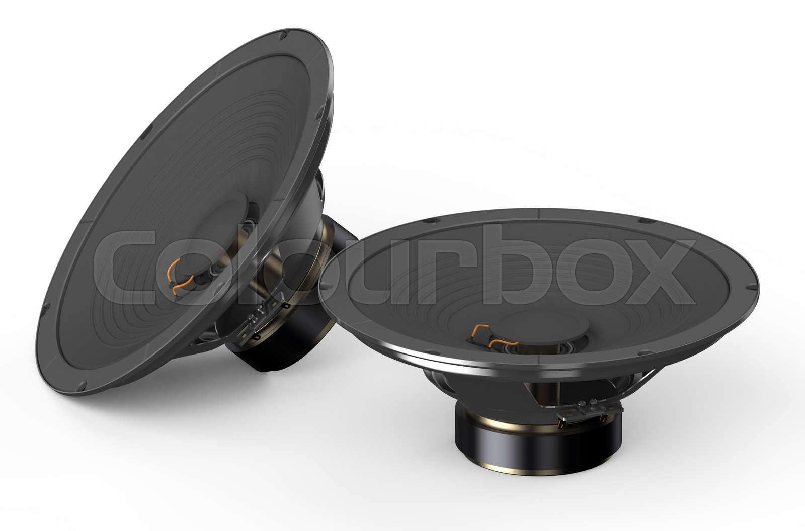 two loudspeakers | Stock image | Colourbox
