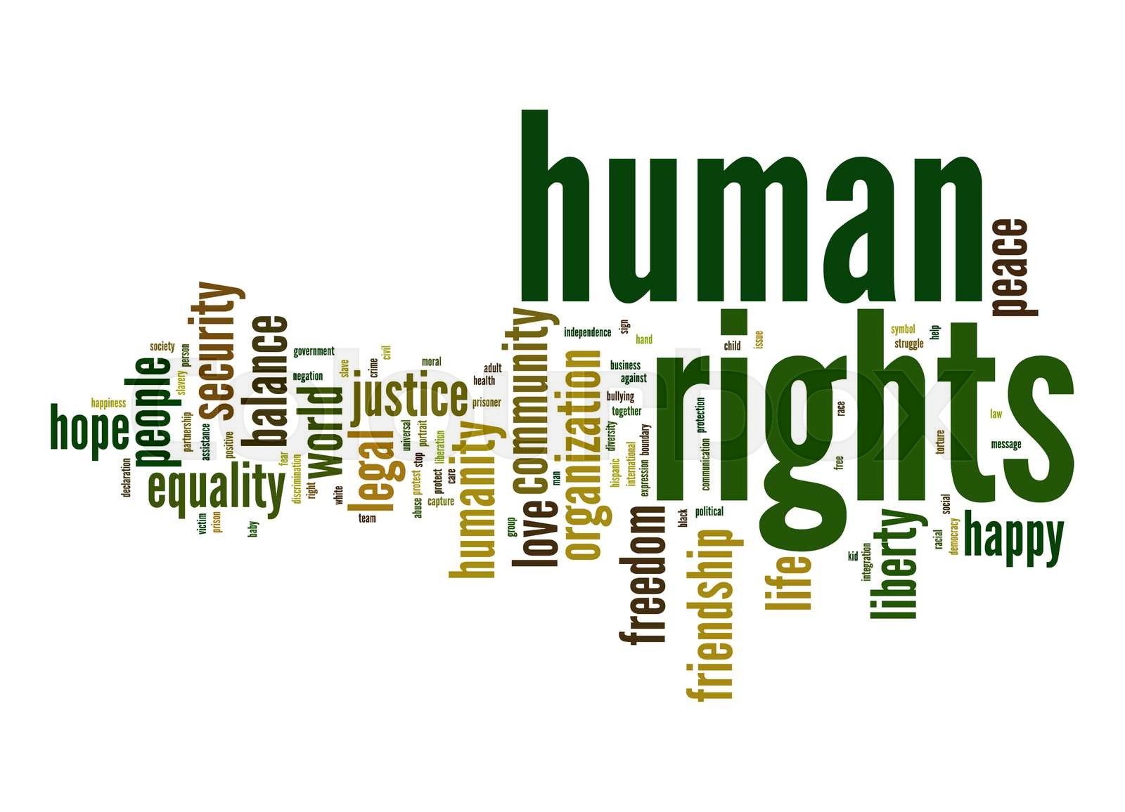 Human rights word cloud | Stock image | Colourbox