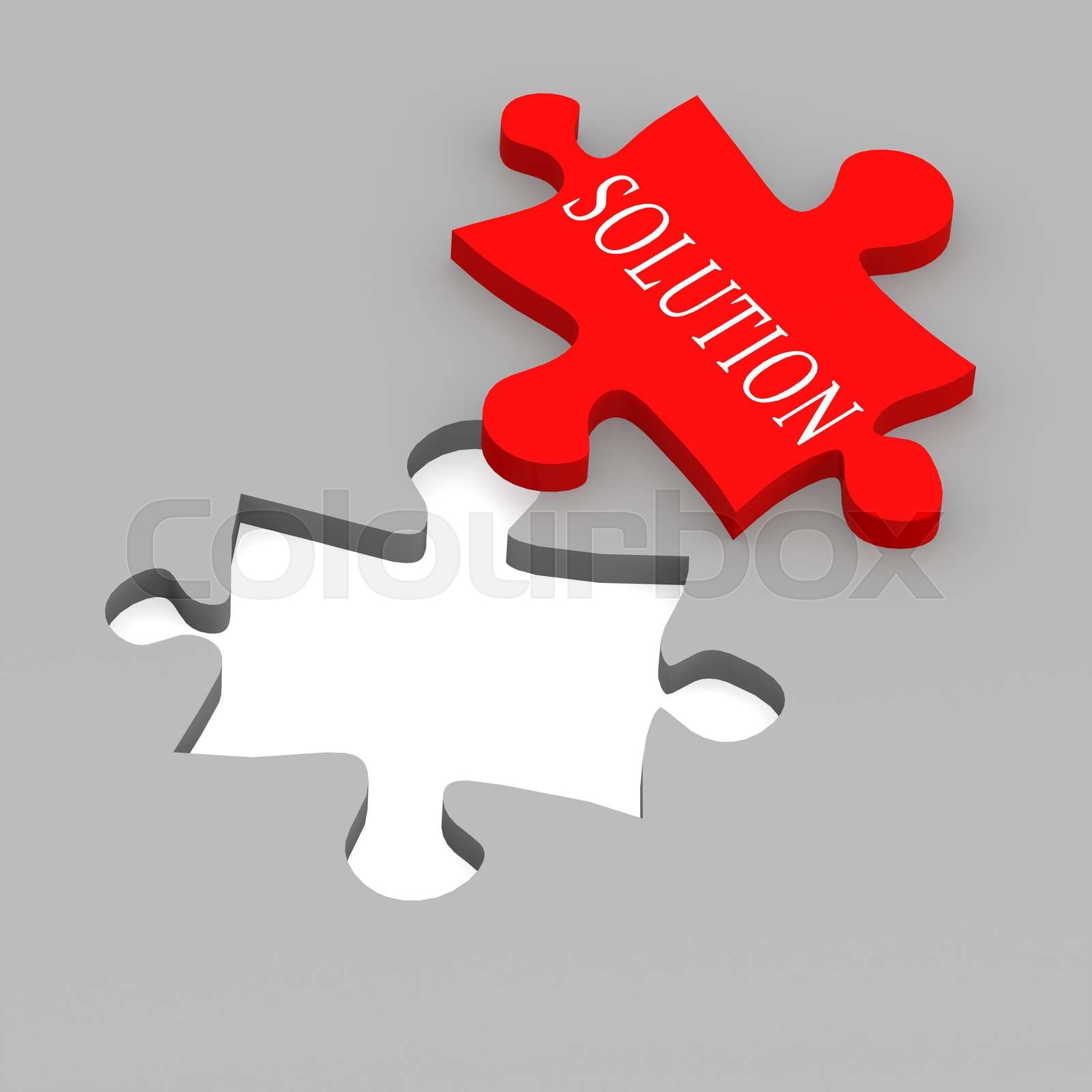 Solution puzzle | Stock image | Colourbox