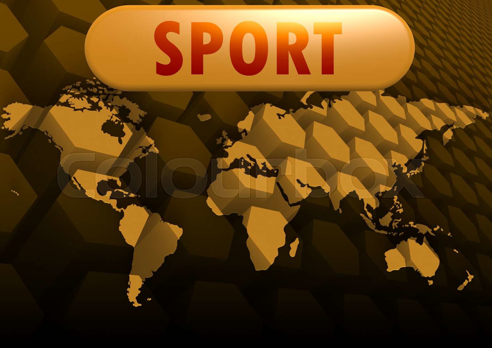 Sport world map | Stock image | Colourbox