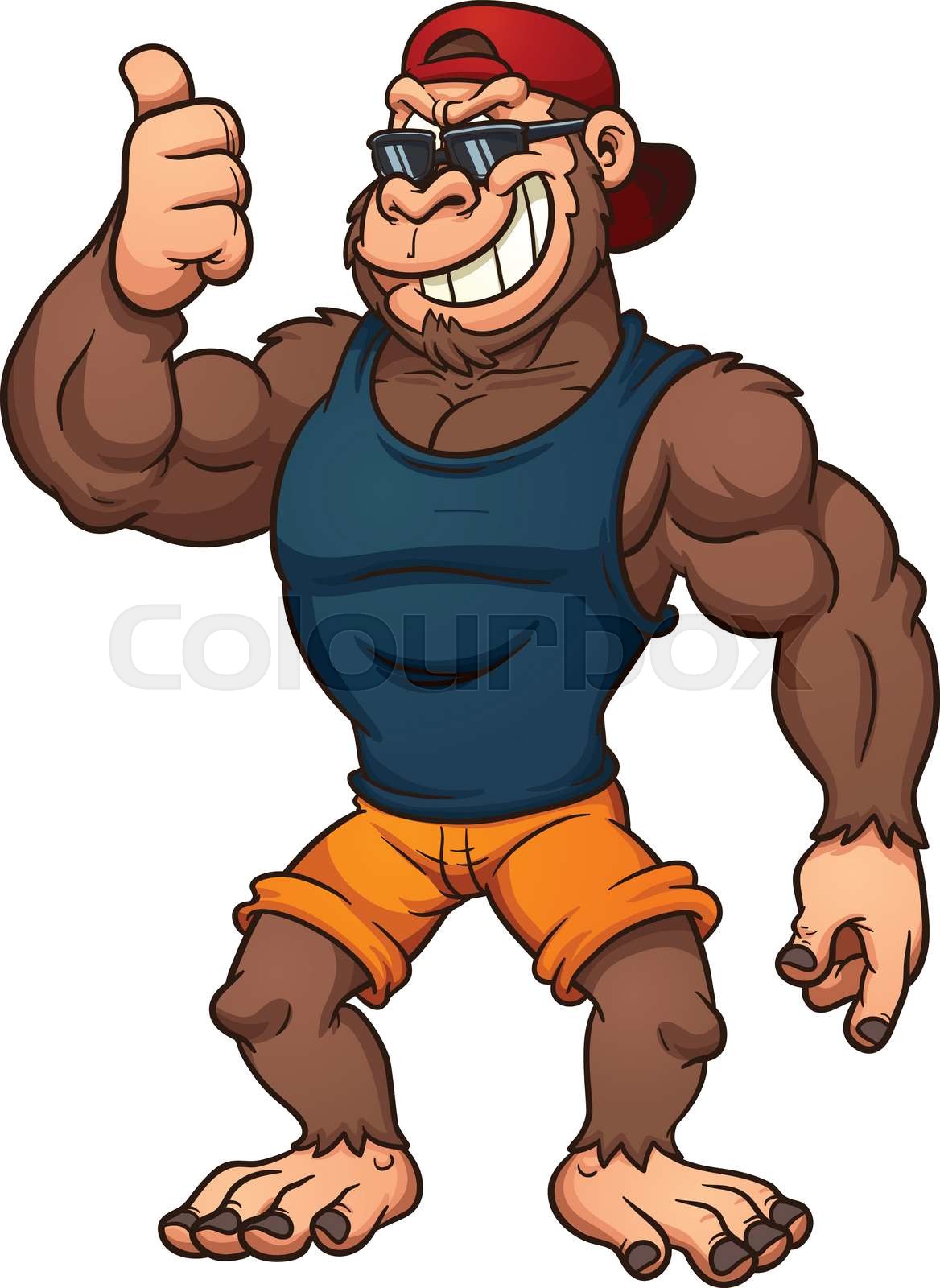 Cool gorilla | Stock vector | Colourbox