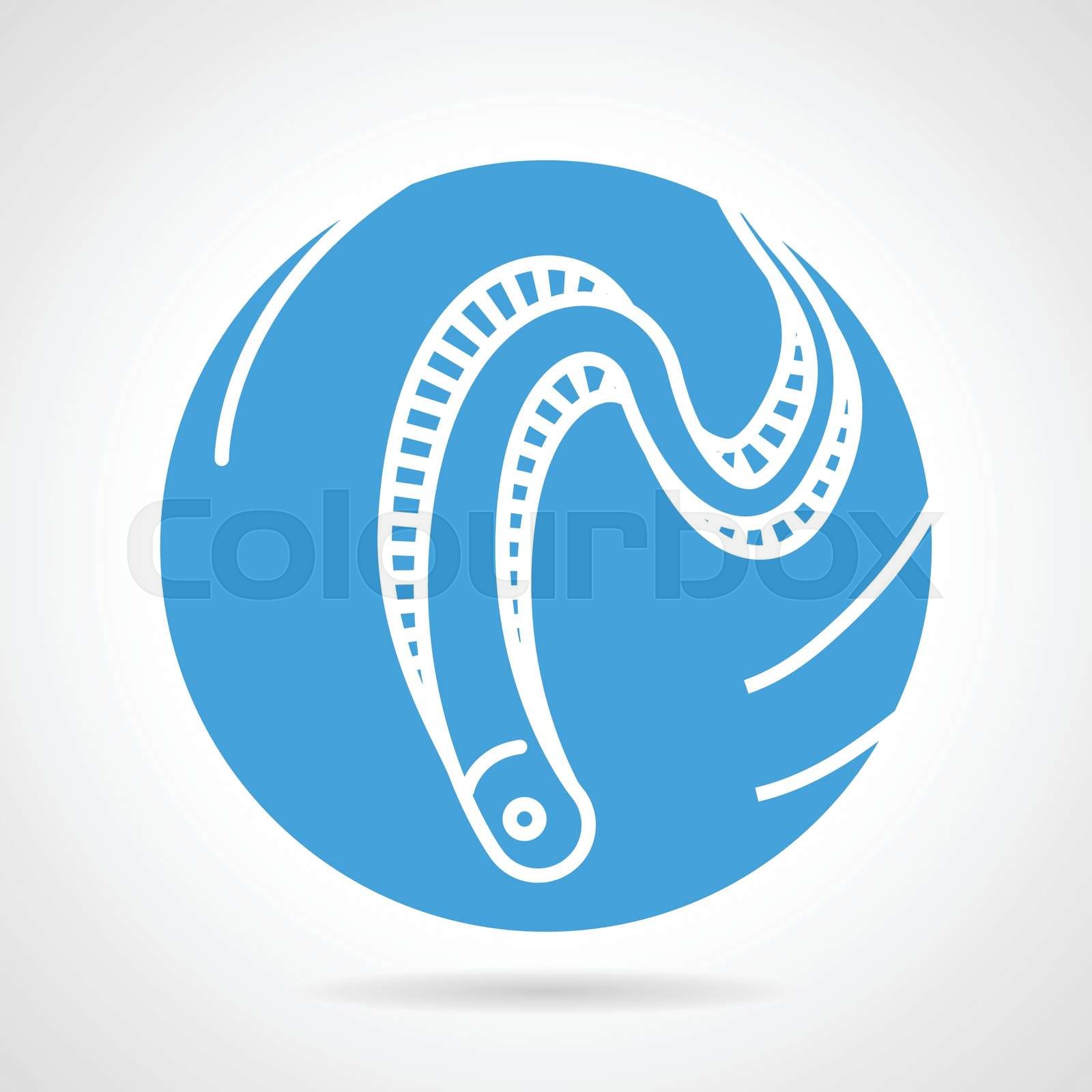 Eel abstract round vector icon | Stock vector | Colourbox