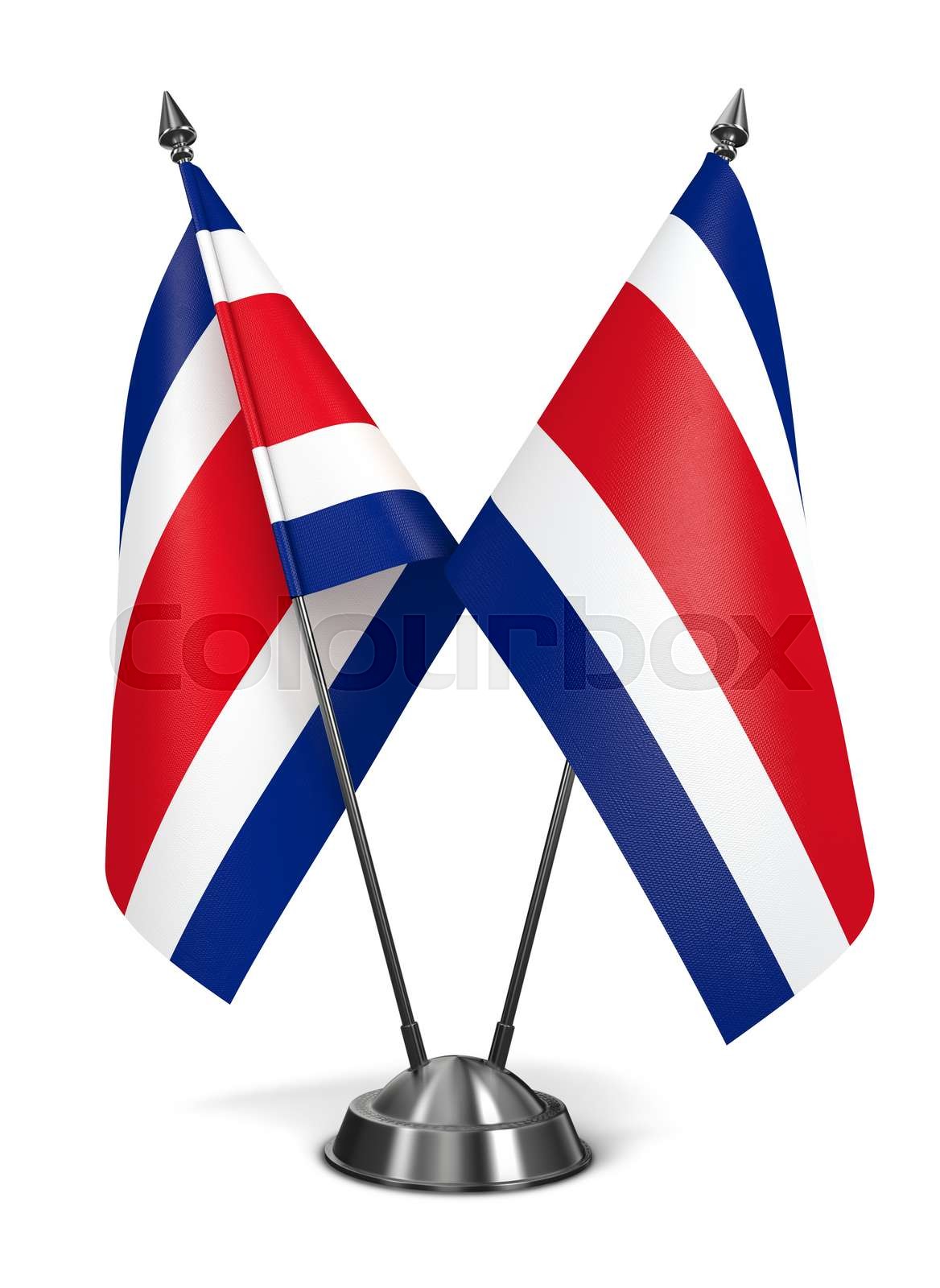 Costa Rica - Miniature Flags. | Stock image | Colourbox
