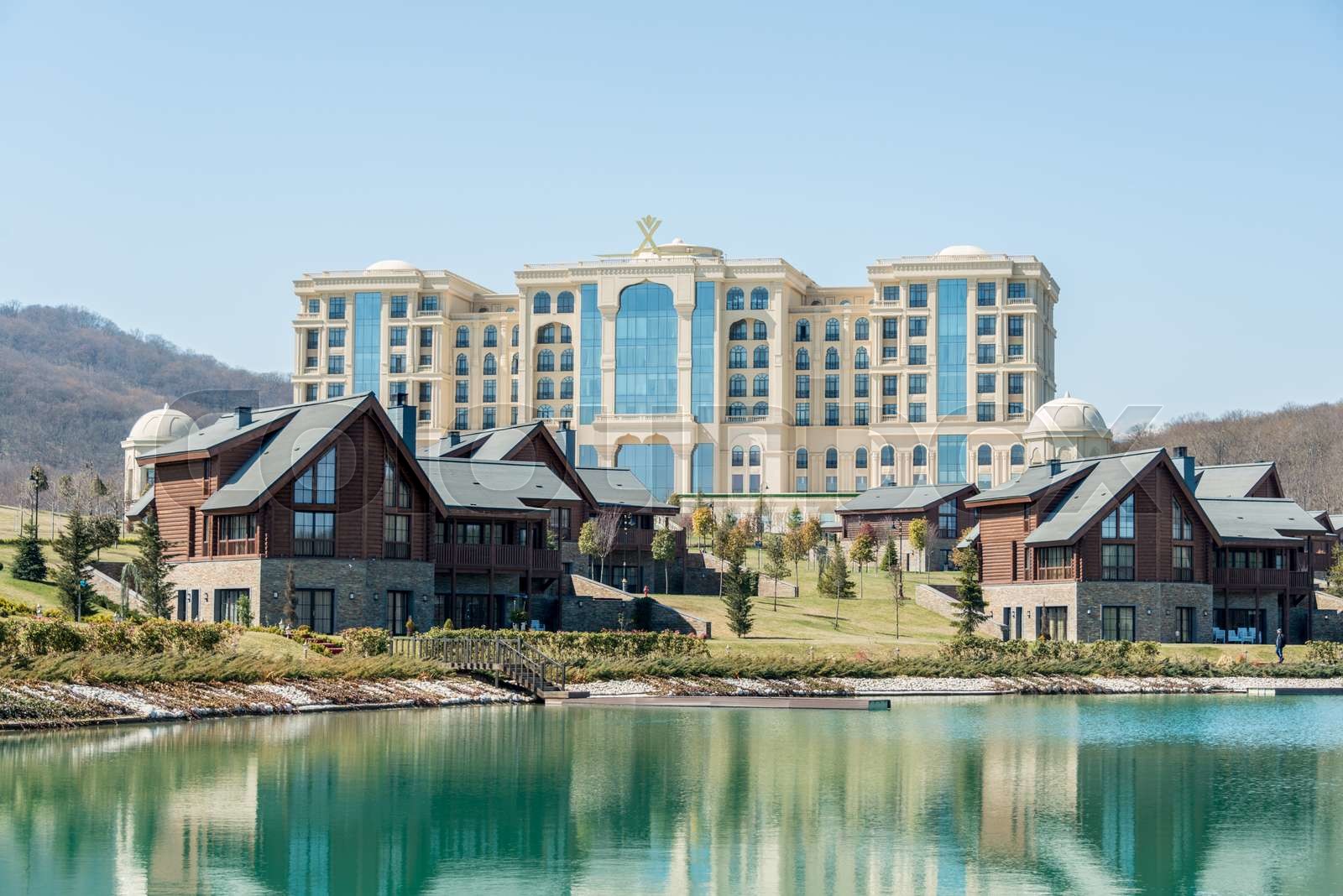 Quba - MARCH 26, 2015: Quba Rixos Hotel on March 26 in Azerbaija ...