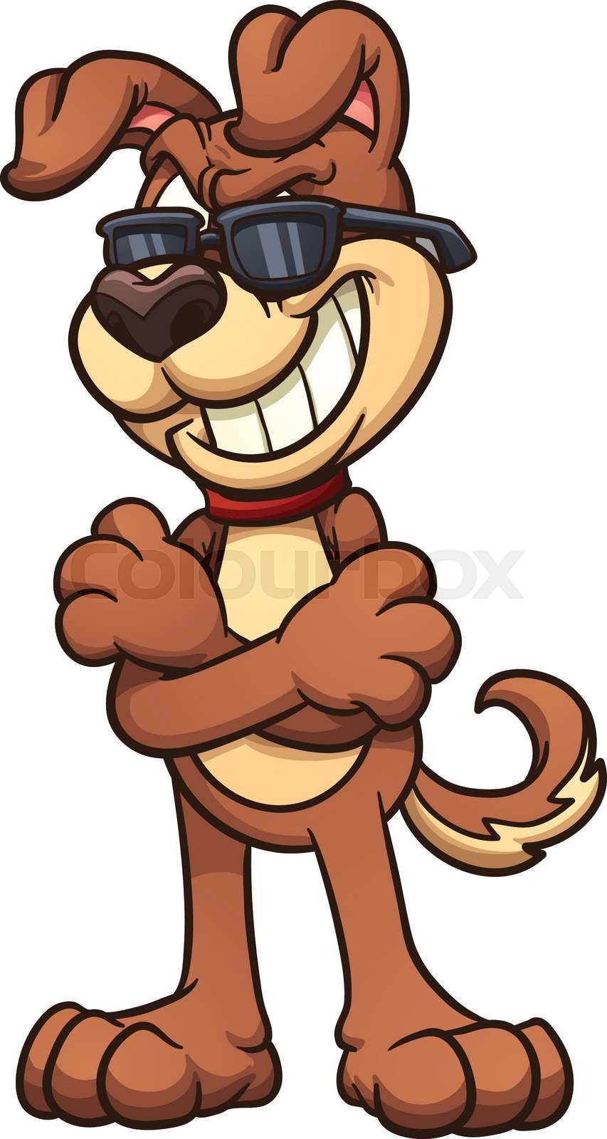 Cool dog | Stock vector | Colourbox