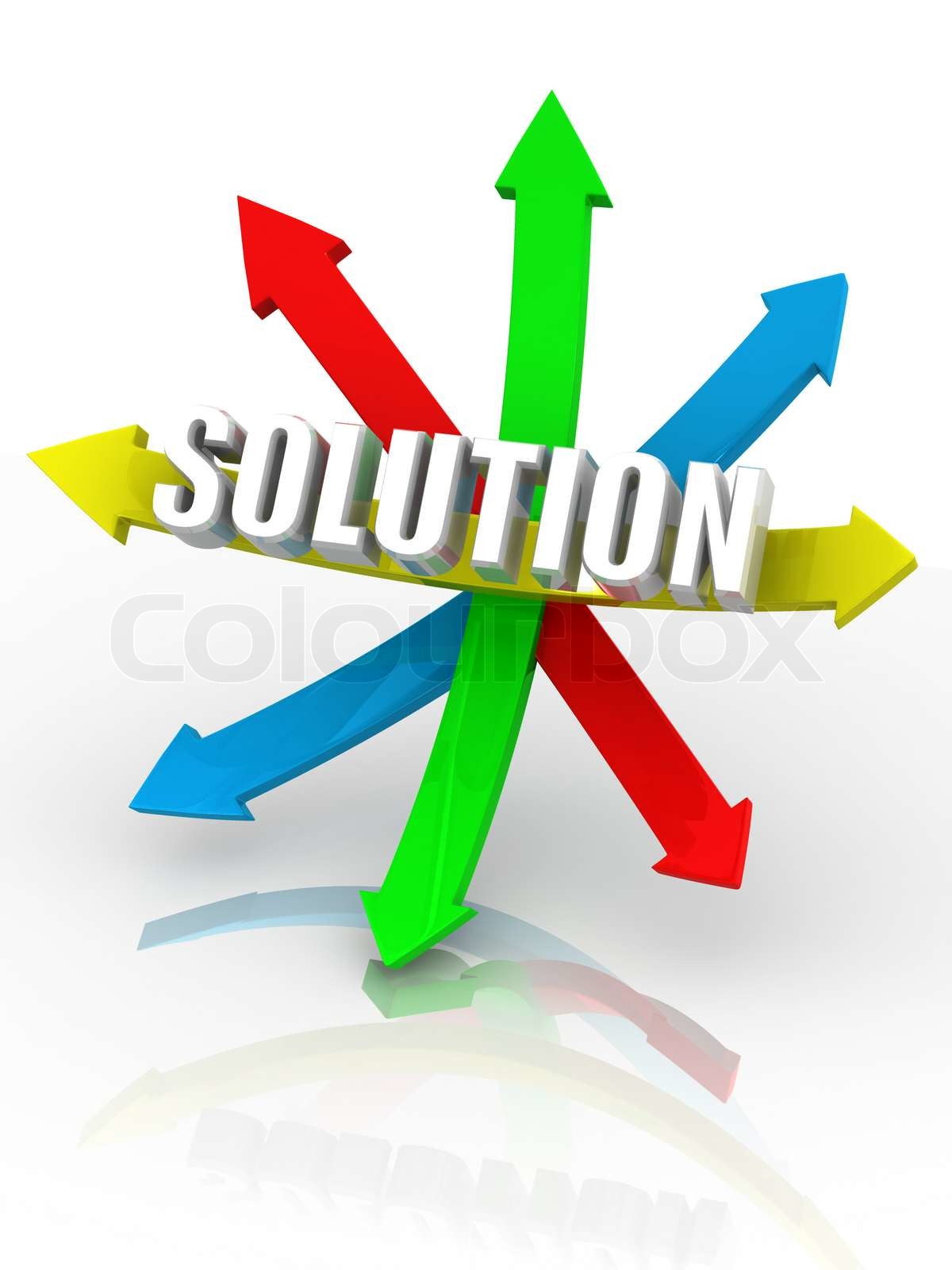 Solution. 3d | Stock image | Colourbox
