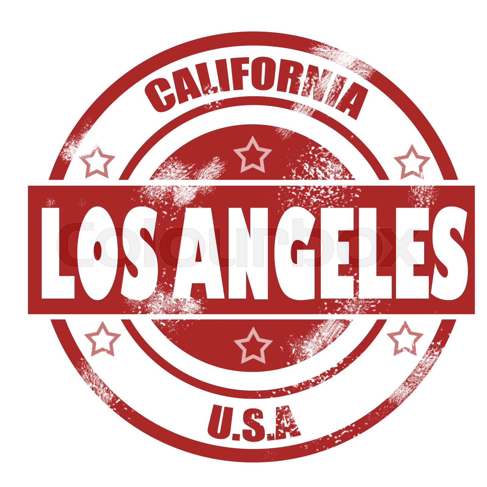Los Angeles Stamp | Stock image | Colourbox