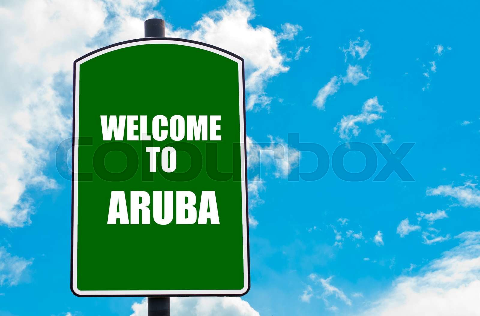 Welcome to ARUBA | Stock image | Colourbox