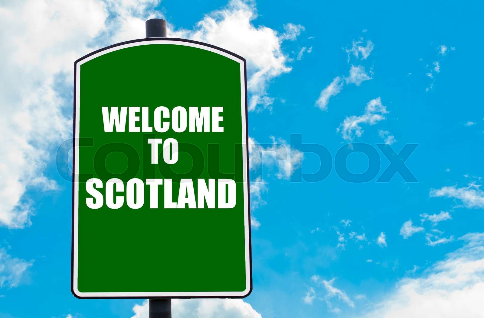 Welcome to SCOTLAND | Stock image | Colourbox