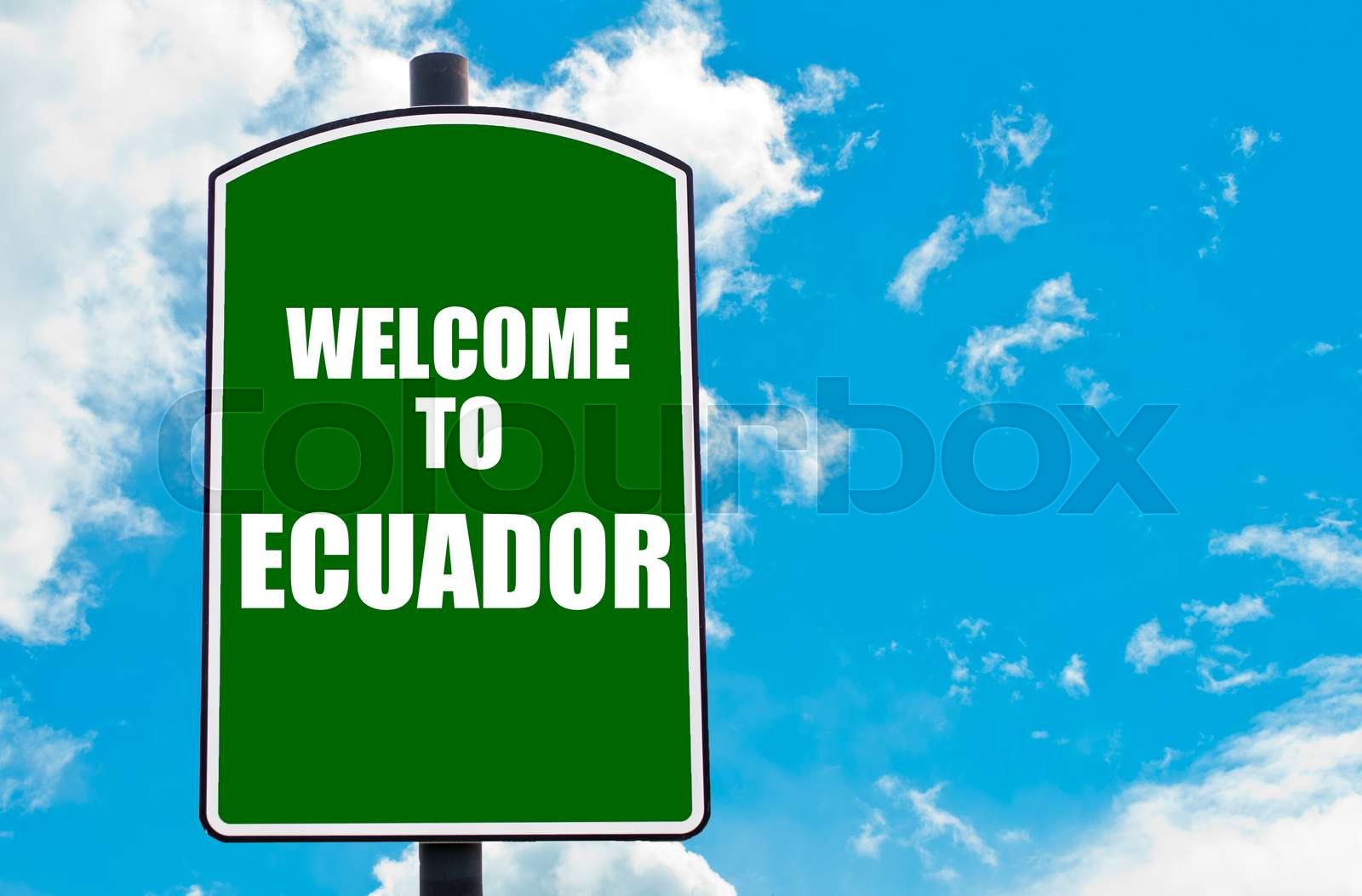 Welcome to ECUADOR | Stock image | Colourbox