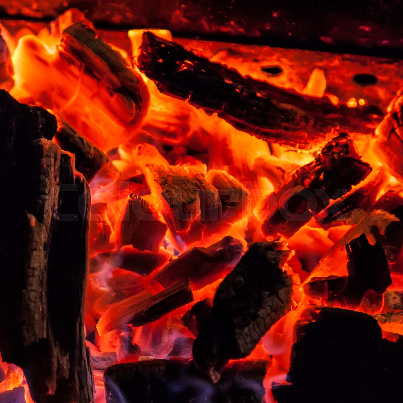 blazing fire | Stock image | Colourbox