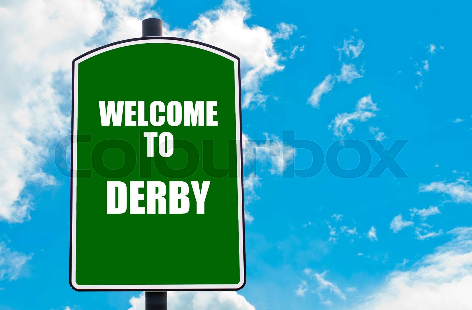 Welcome to DERBY | Stock image | Colourbox