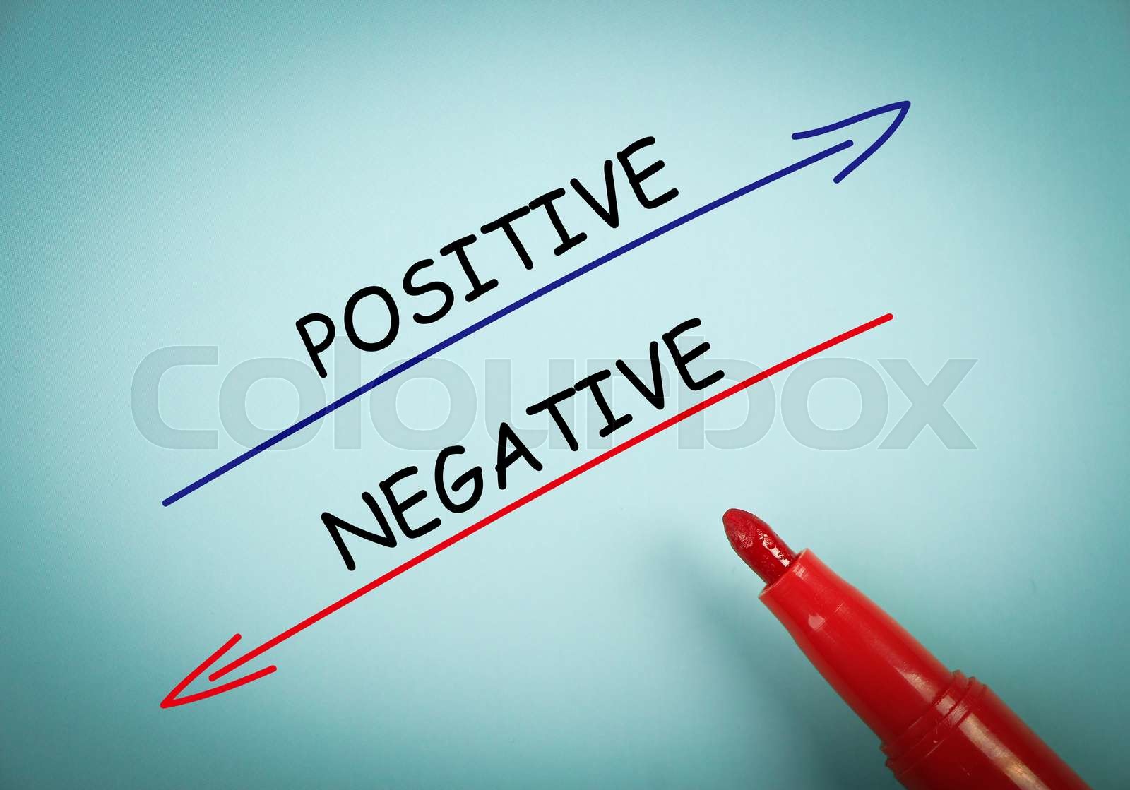 Positive and negative | Stock image | Colourbox