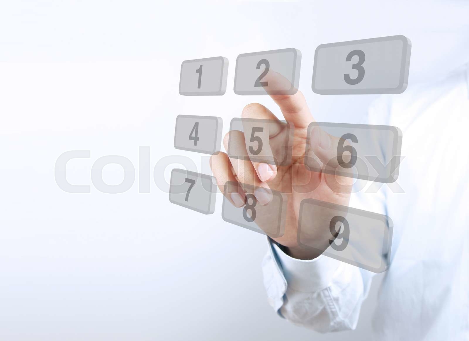 Press number keys | Stock image | Colourbox