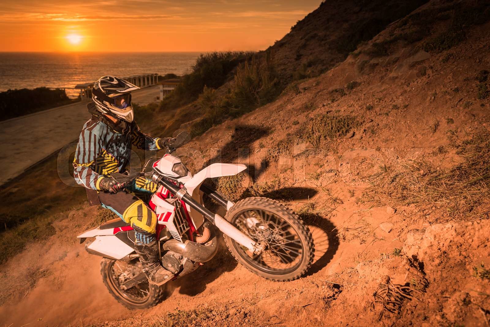 Enduro bike rider | Stock image | Colourbox