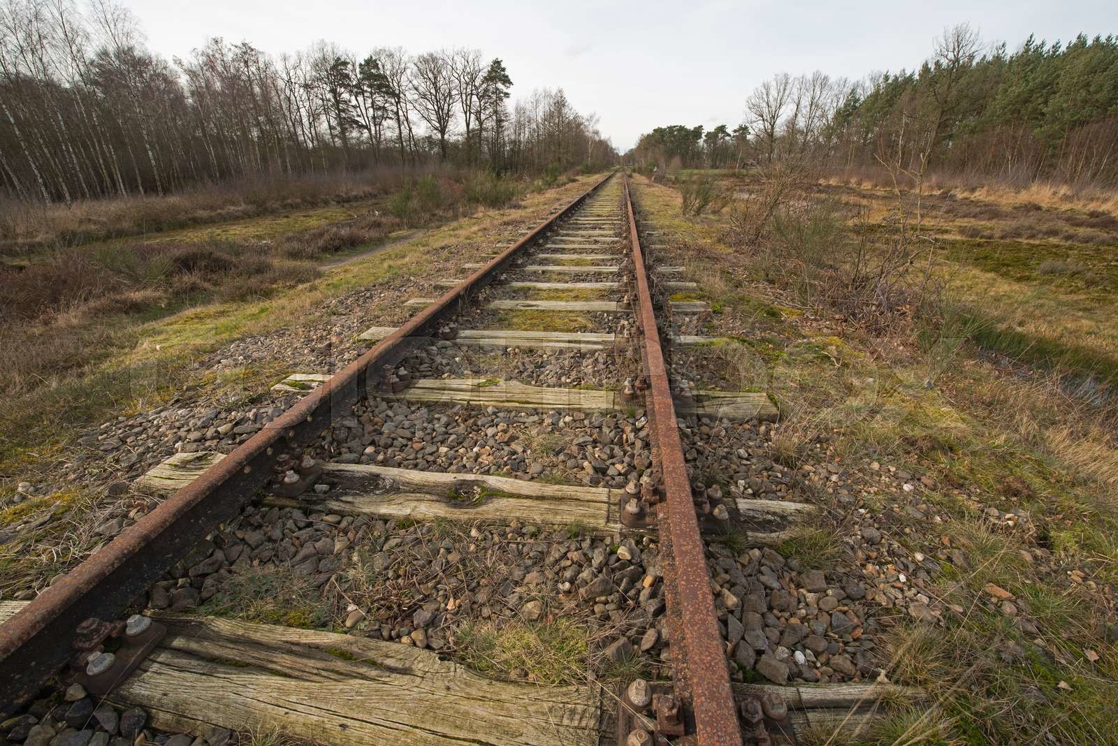 Old railway line | Stock image | Colourbox
