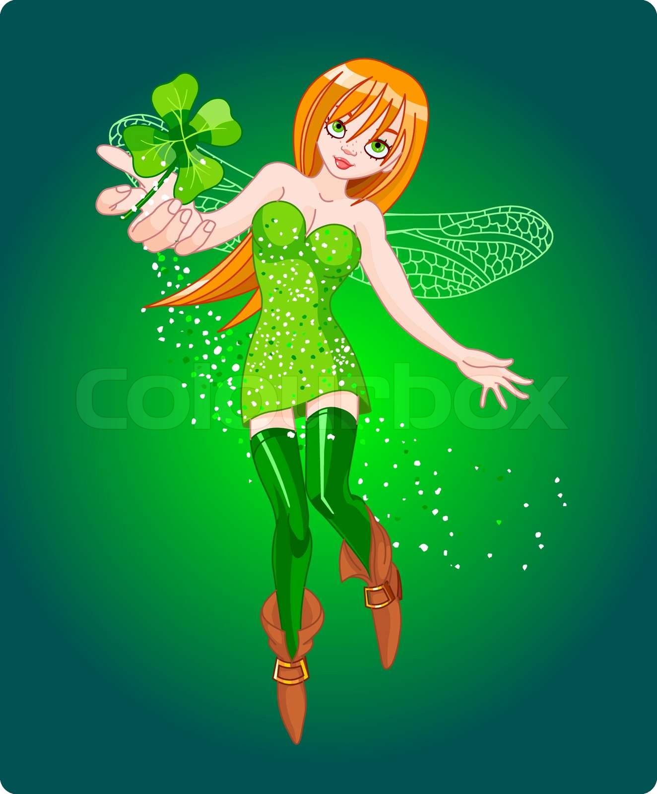 fairy, luck, irish | Stock vector | Colourbox