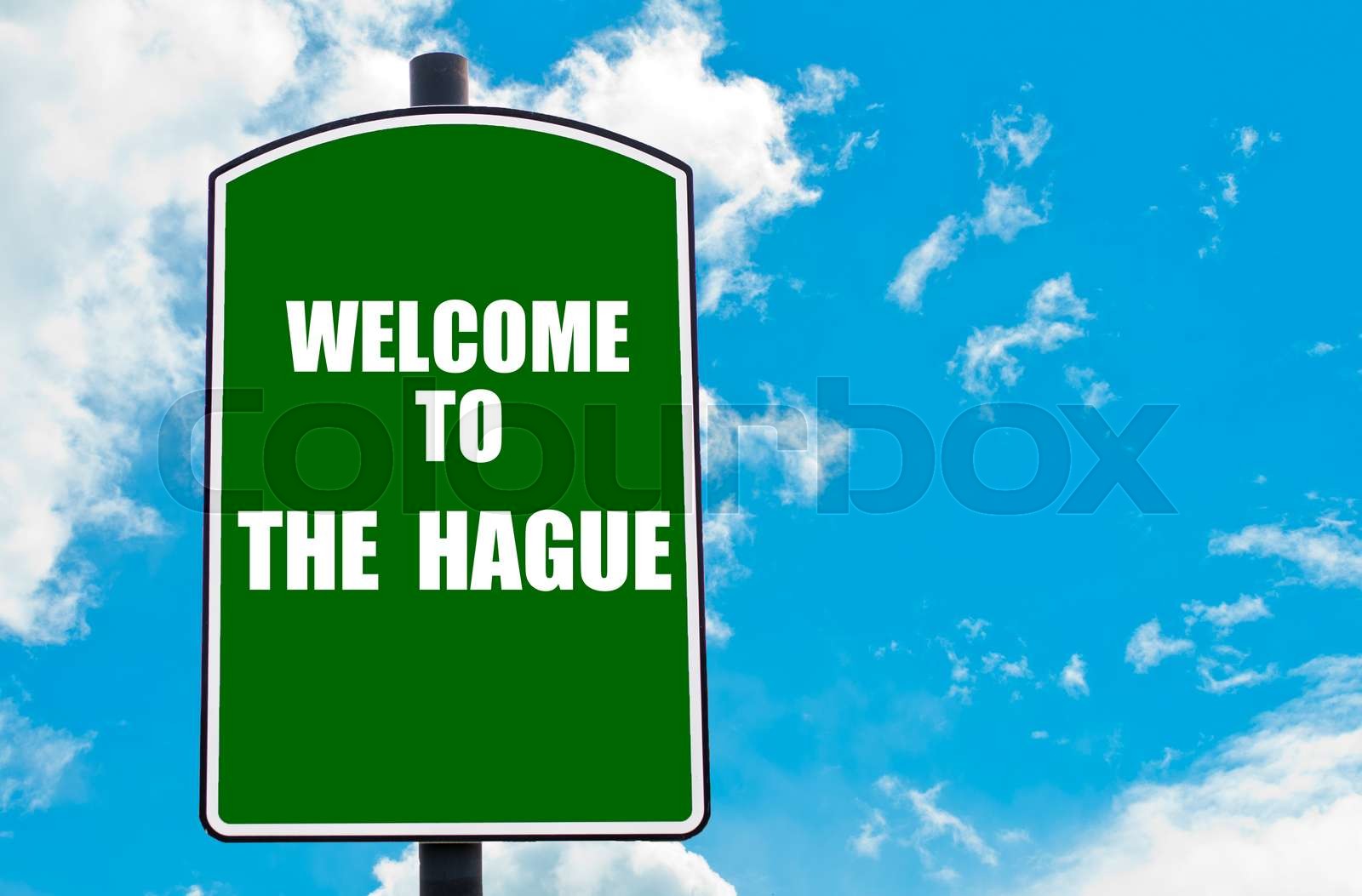 Welcome to THE HAGUE | Stock image | Colourbox