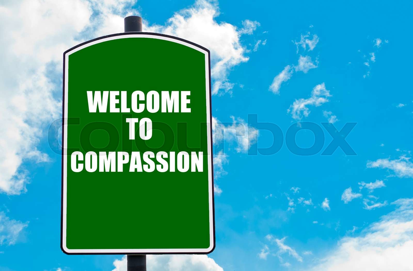 Welcome to COMPASSION | Stock image | Colourbox