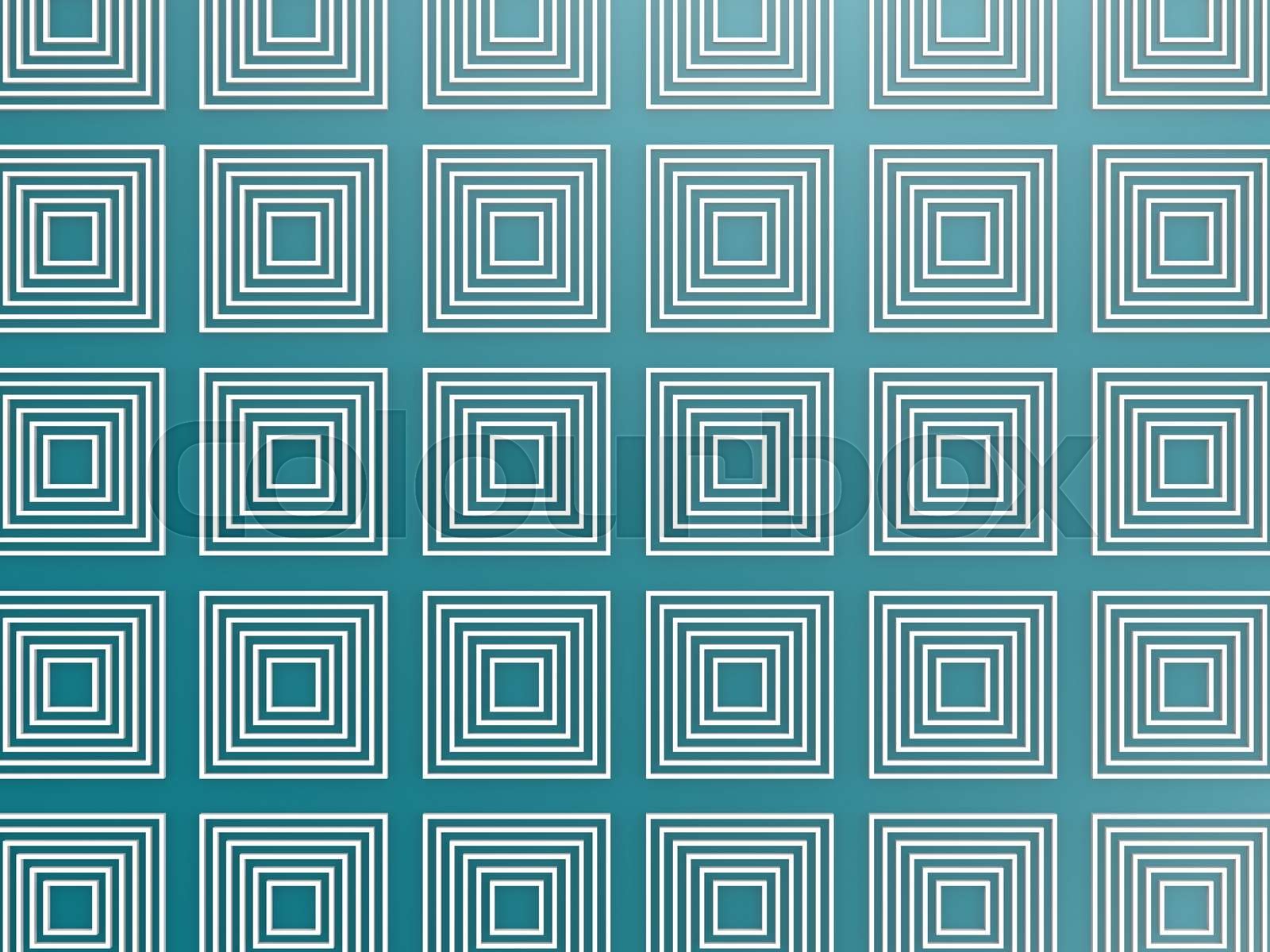 Blue square pattern | Stock image | Colourbox