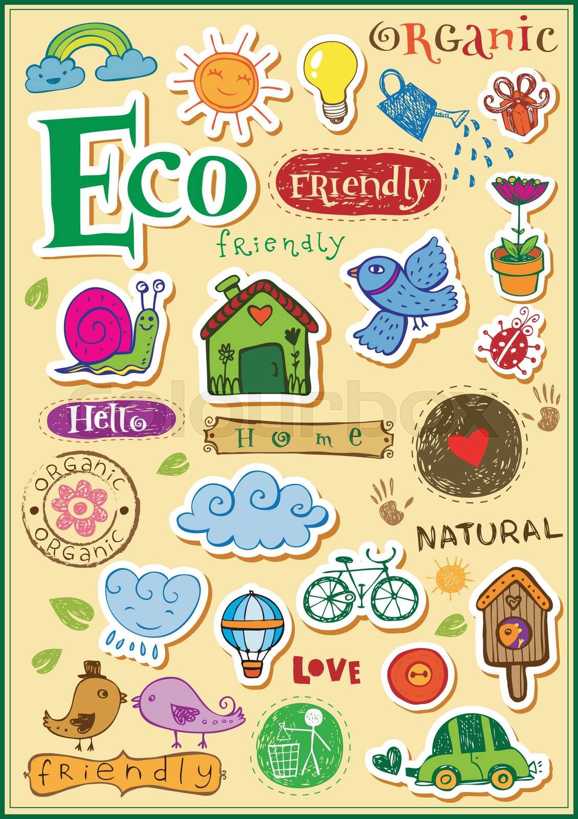 Earth elements set | Stock vector | Colourbox